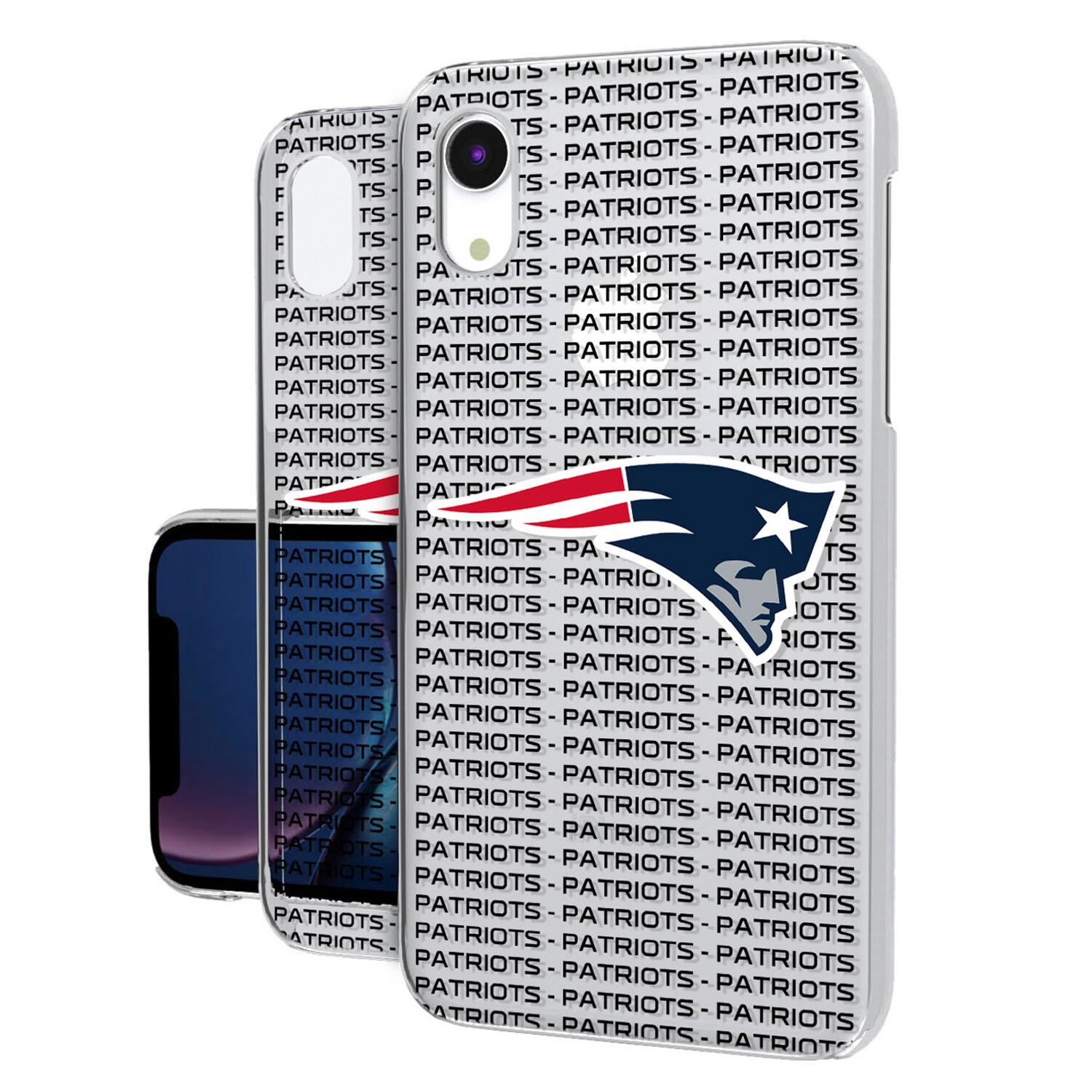 Keyscaper NFL New England Patriots iPhone Clear Text Backdrop Design ...