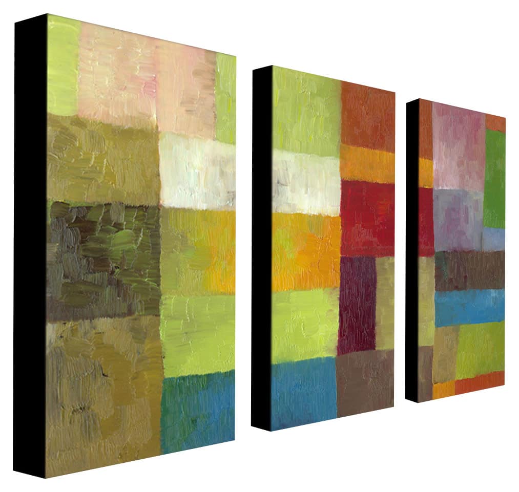 Best Buy: Trademark Art Michelle Calkins Abstract Color Panels IV ...