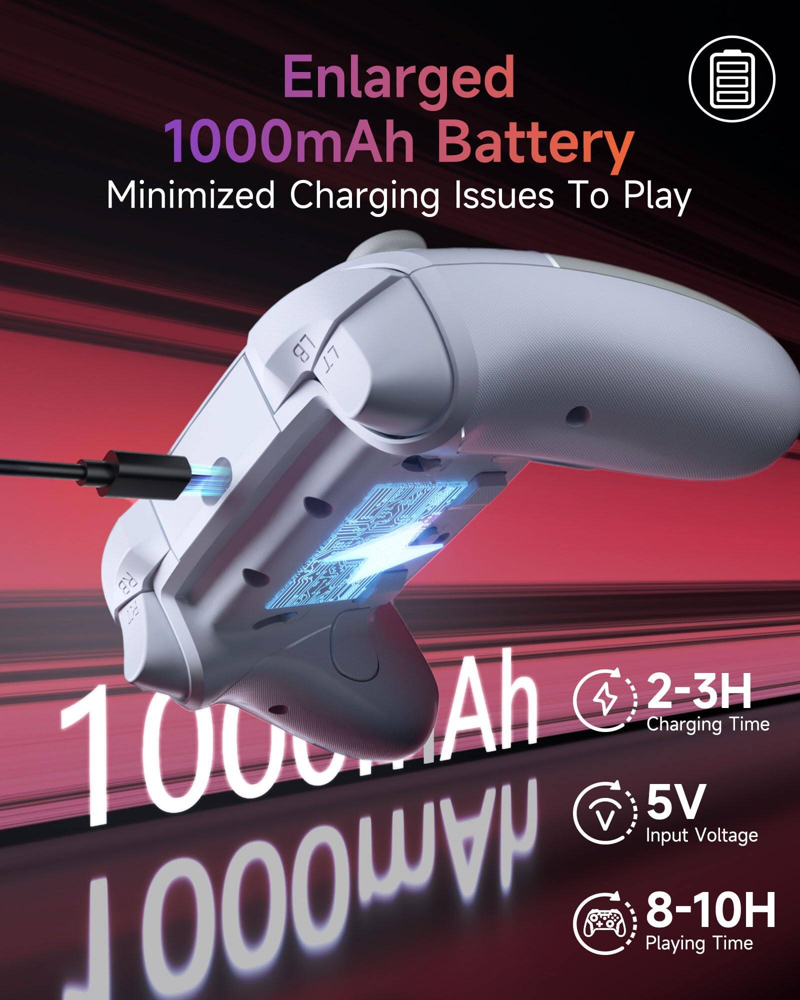 HM 1810 X20 Wireless Pc Controller With 4 Paddles Hall Joysticks Dual ...