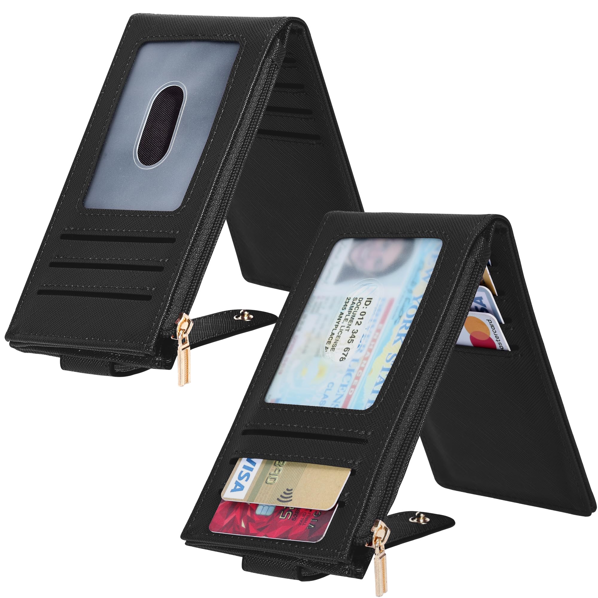 Jadie Link Womens Wallet Slim Rfid Blocking Bifold Multi Card Case ...