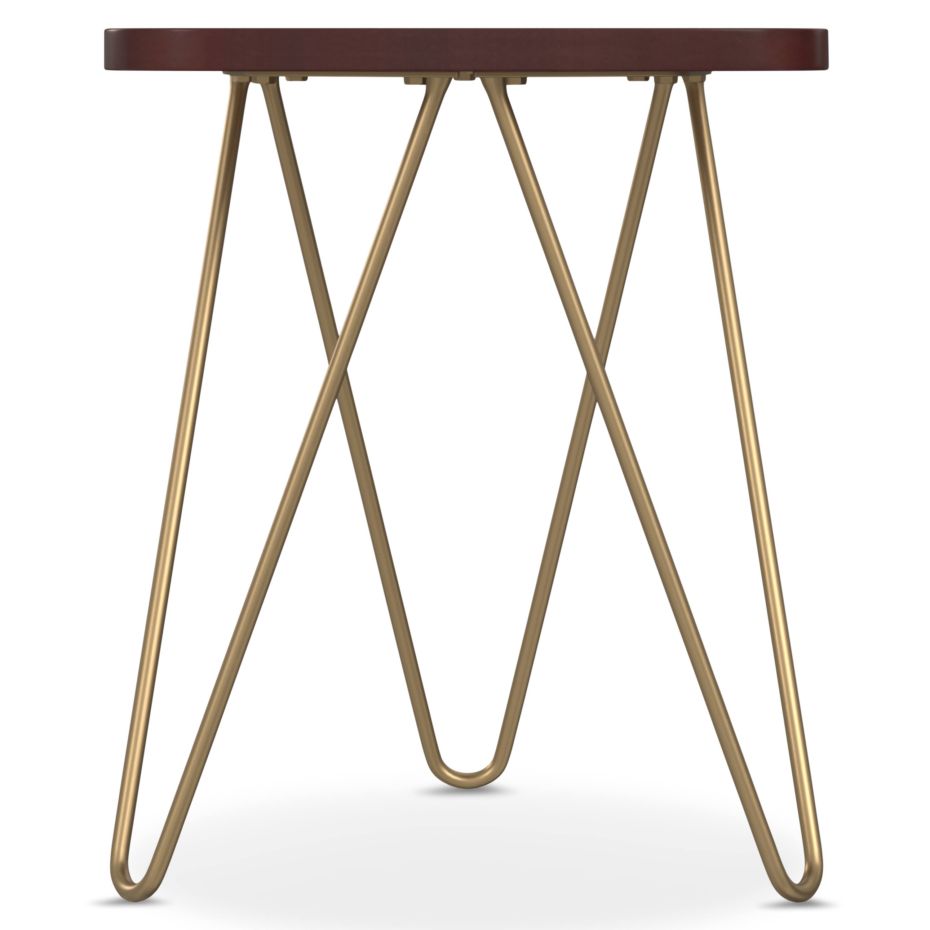 Simpli Home Patrice Modern 18 inch Wide Metal and Wood Accent Side ...