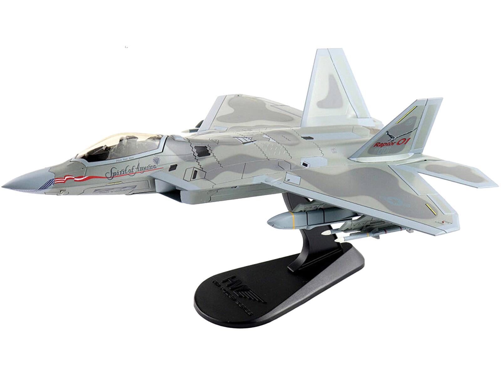 Hobby Master Lockheed F 22 Raptor Stealth Aircraft "Spirit of America ...