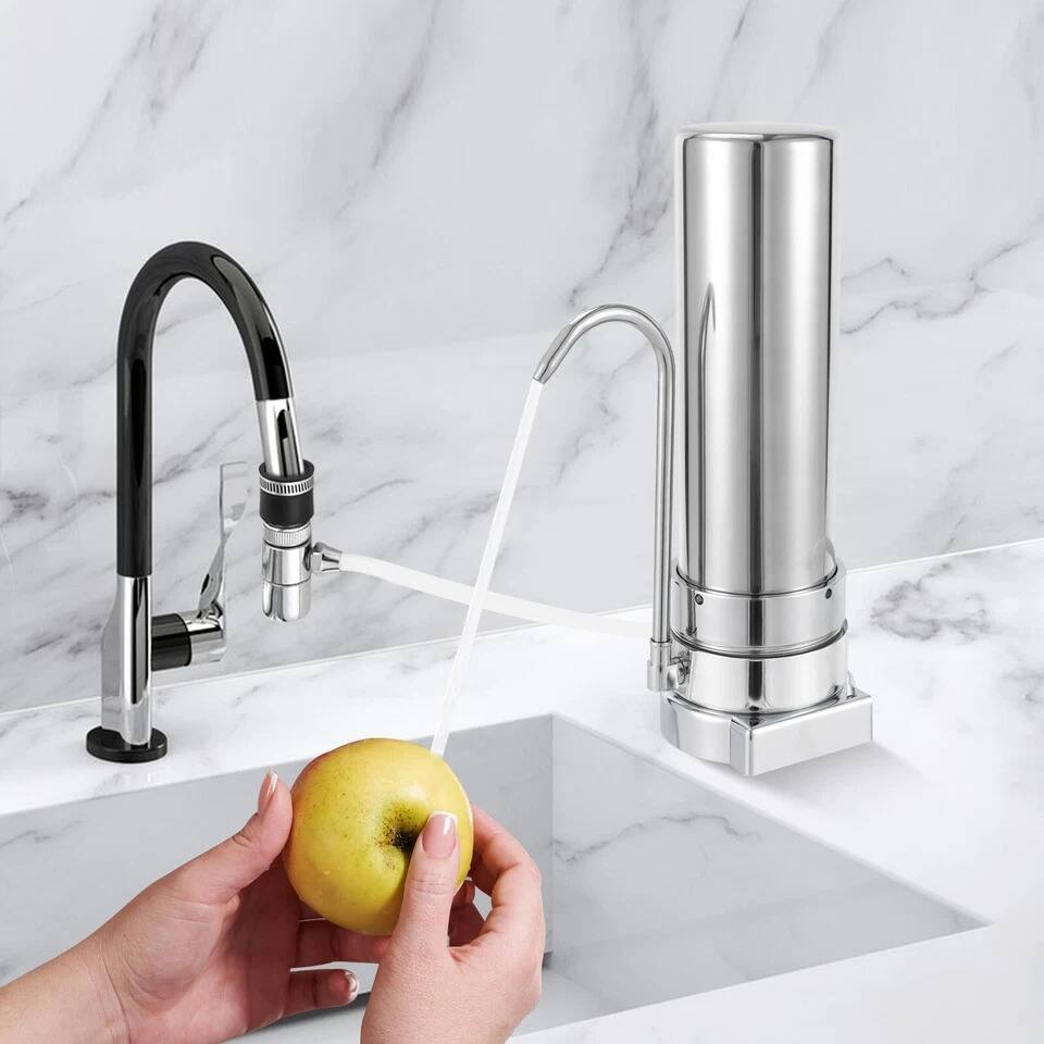 Home Collection Stainless Steel Countertop Water Filtration System with ...