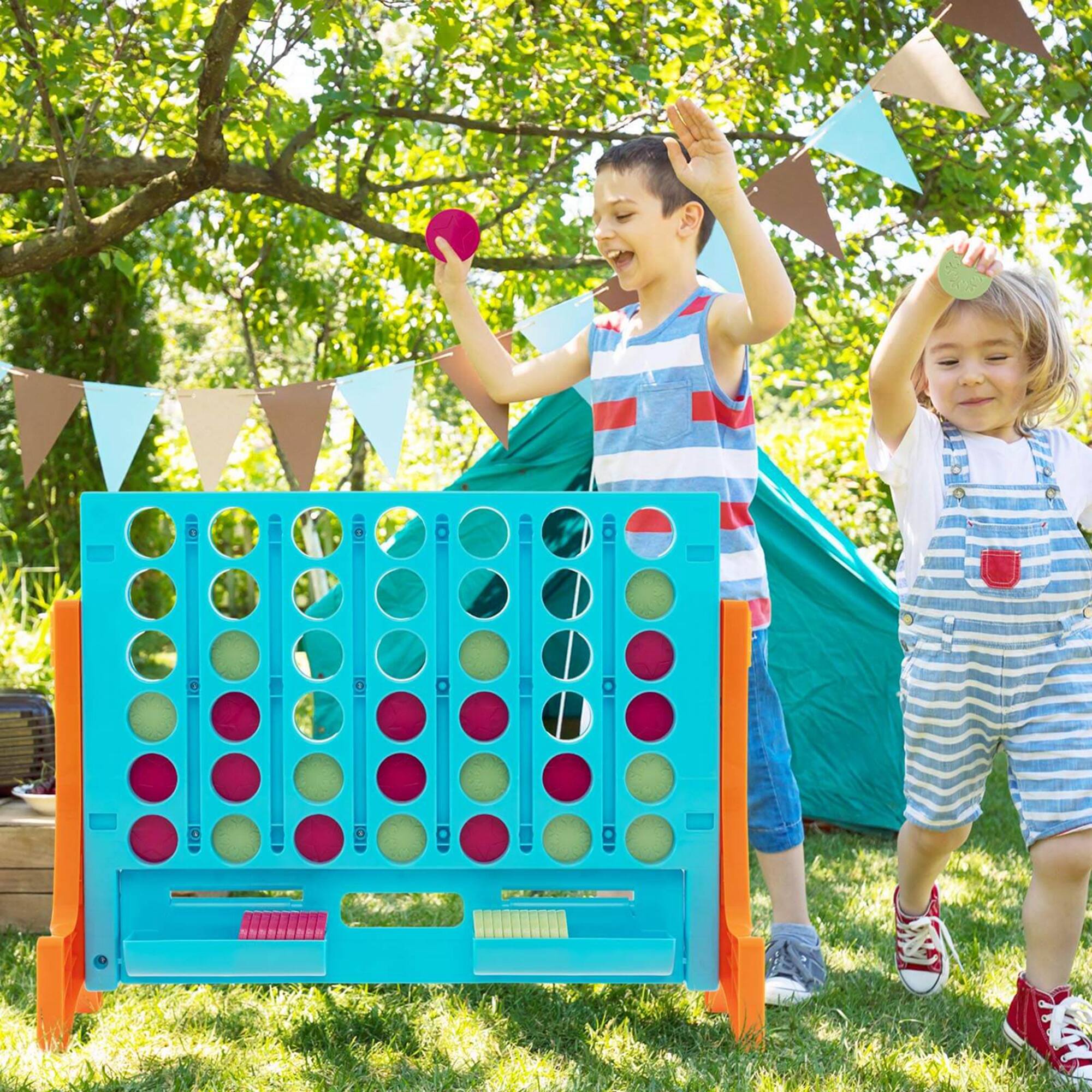 Costway Wall Mounted or Tabletop Giant 4 in a Row Jumbo 4 to Score ...