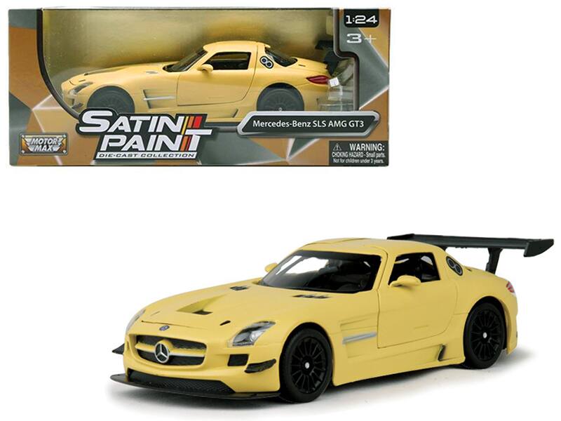 Mercedes Benz SLS AMG GT3 1/24 Diecast Model Car by Motormax Matte ...