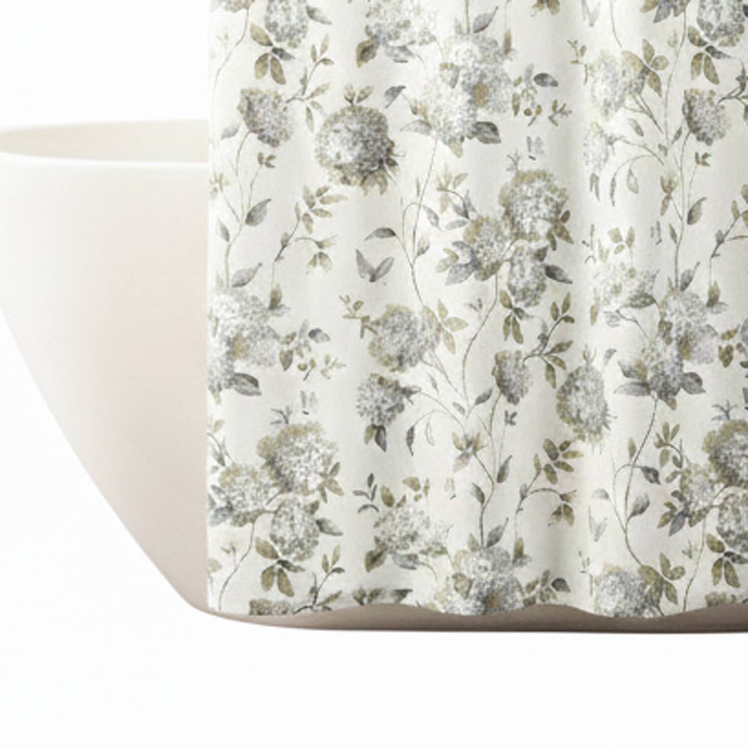 Ellis Curtain ELLIS 48% Cotton 52% Polyester Traditional Hydrangea ...