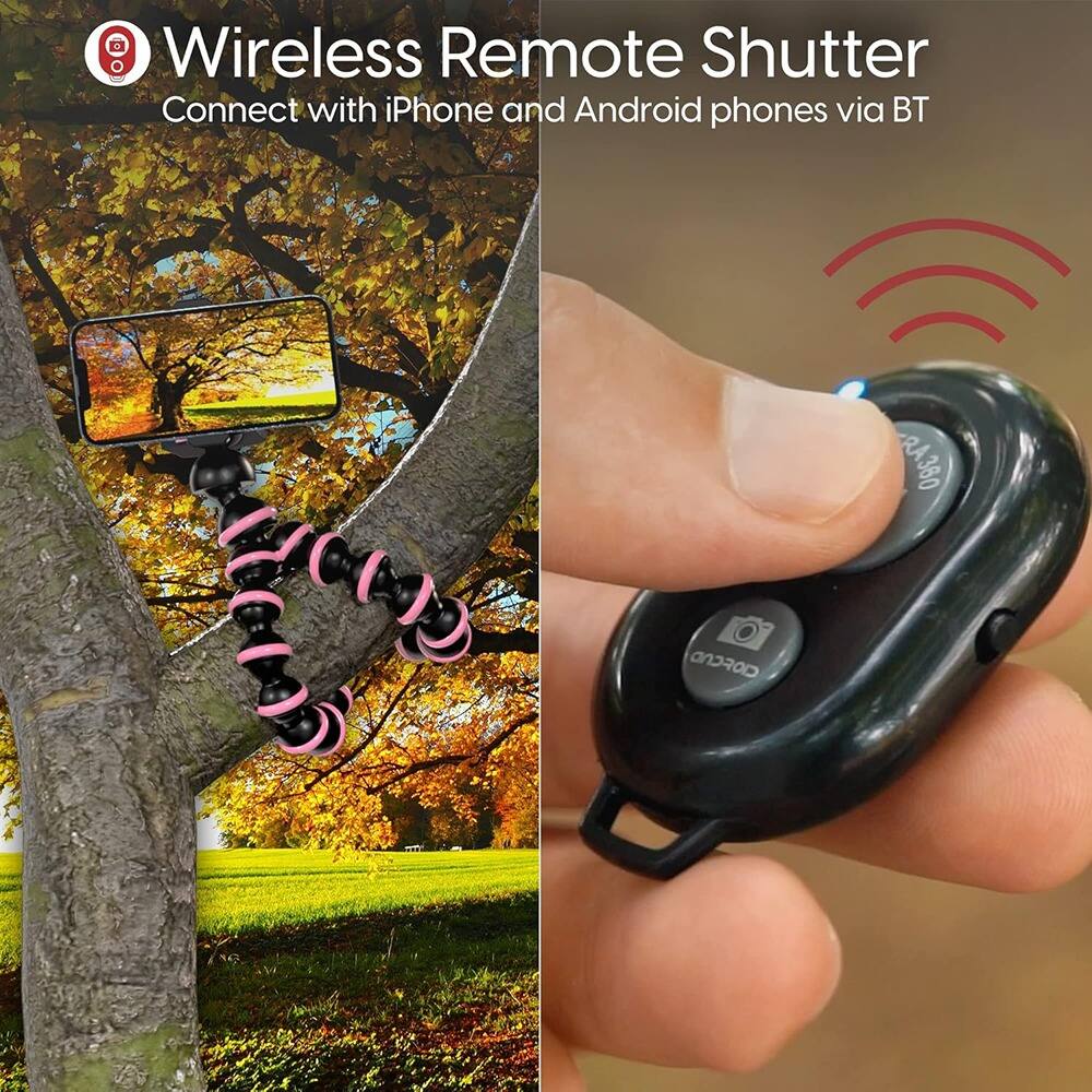 Schertz Flexible Tripod for iPhone, Android & Cameras – Bendable Legs ...