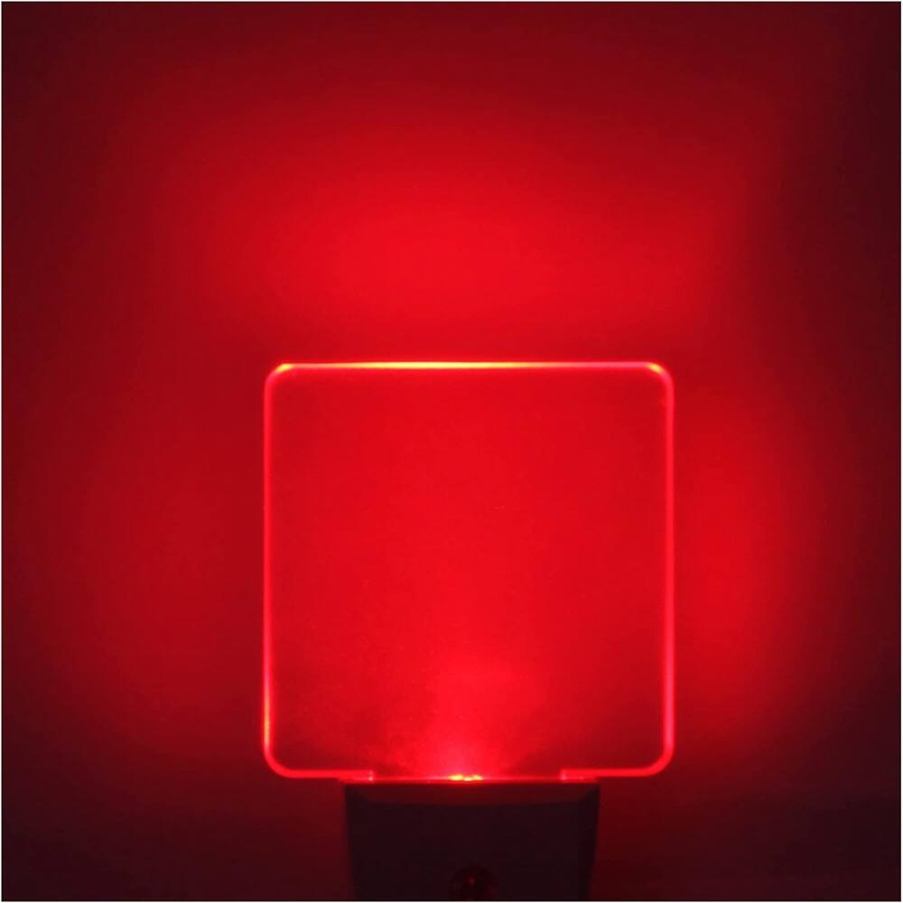 ACJPR 2 Pack Red Night Lights – 0.5W, Dusk to Dawn Sensor, Auto On/Off ...