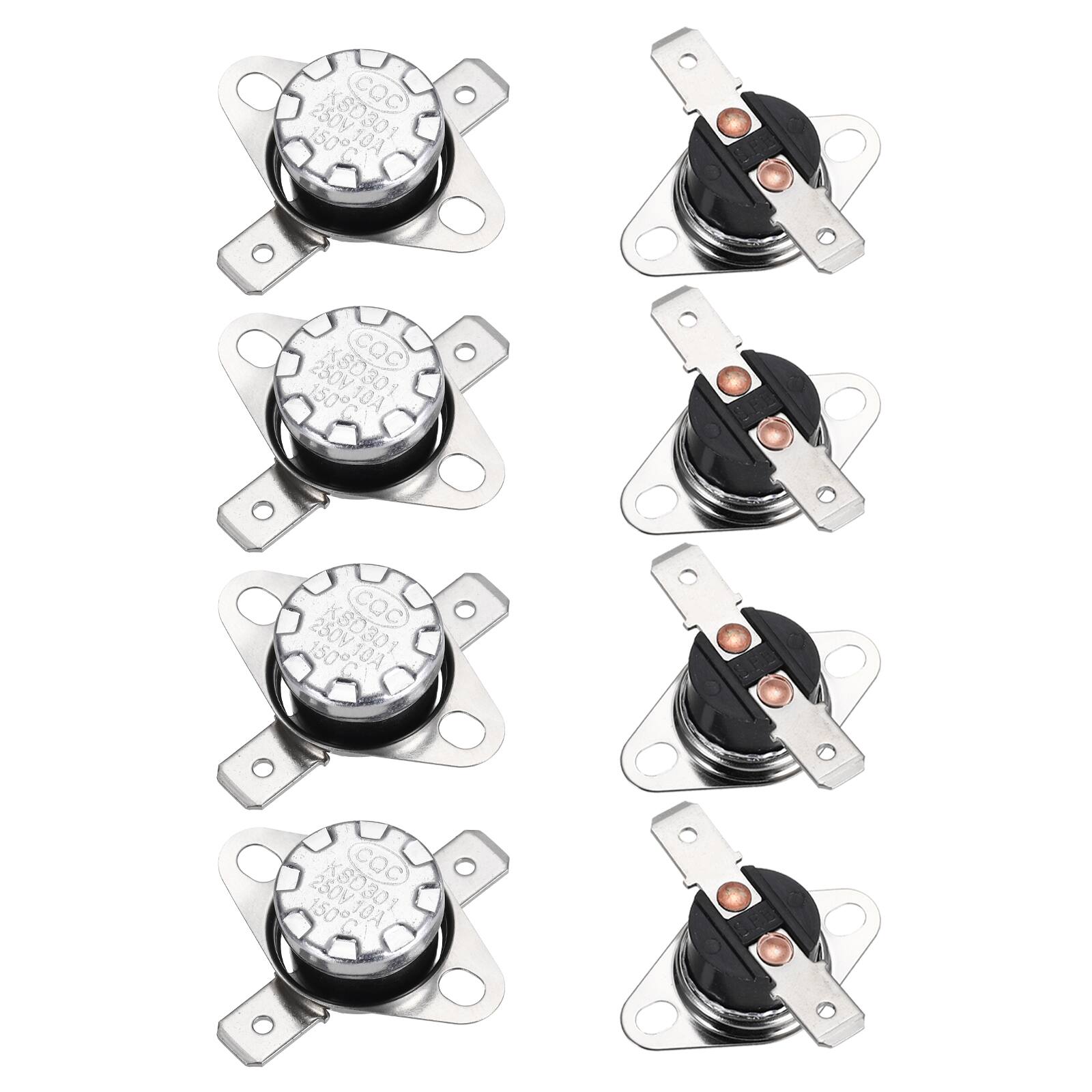 Unique Bargains KSD301 Thermostat 150°C/302°F 10A Normally Open N.O ...