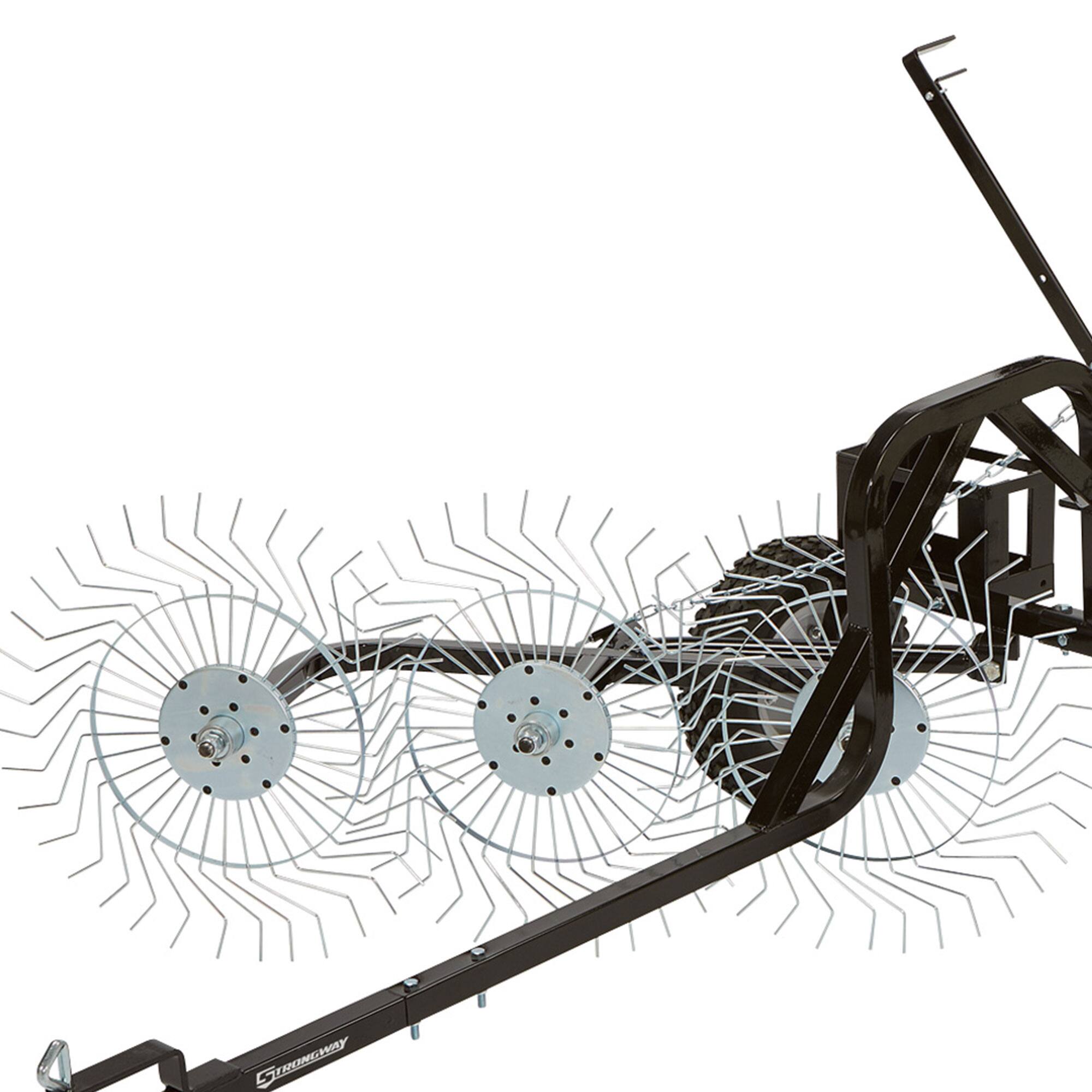 Yard Tuff ACR 600T 55 Inch Steel Tow Behind Acreage Rake with Pin Style ...