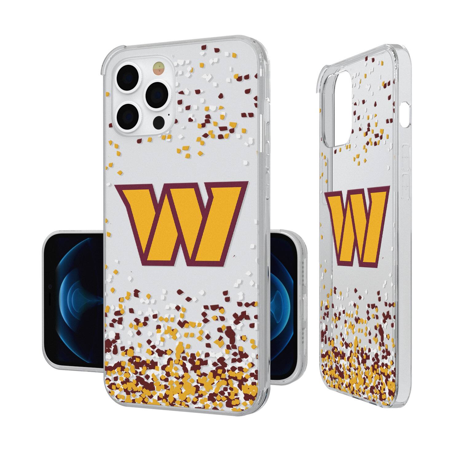 Keyscaper NFL Washington Commanders iPhone Clear Case with Confetti ...