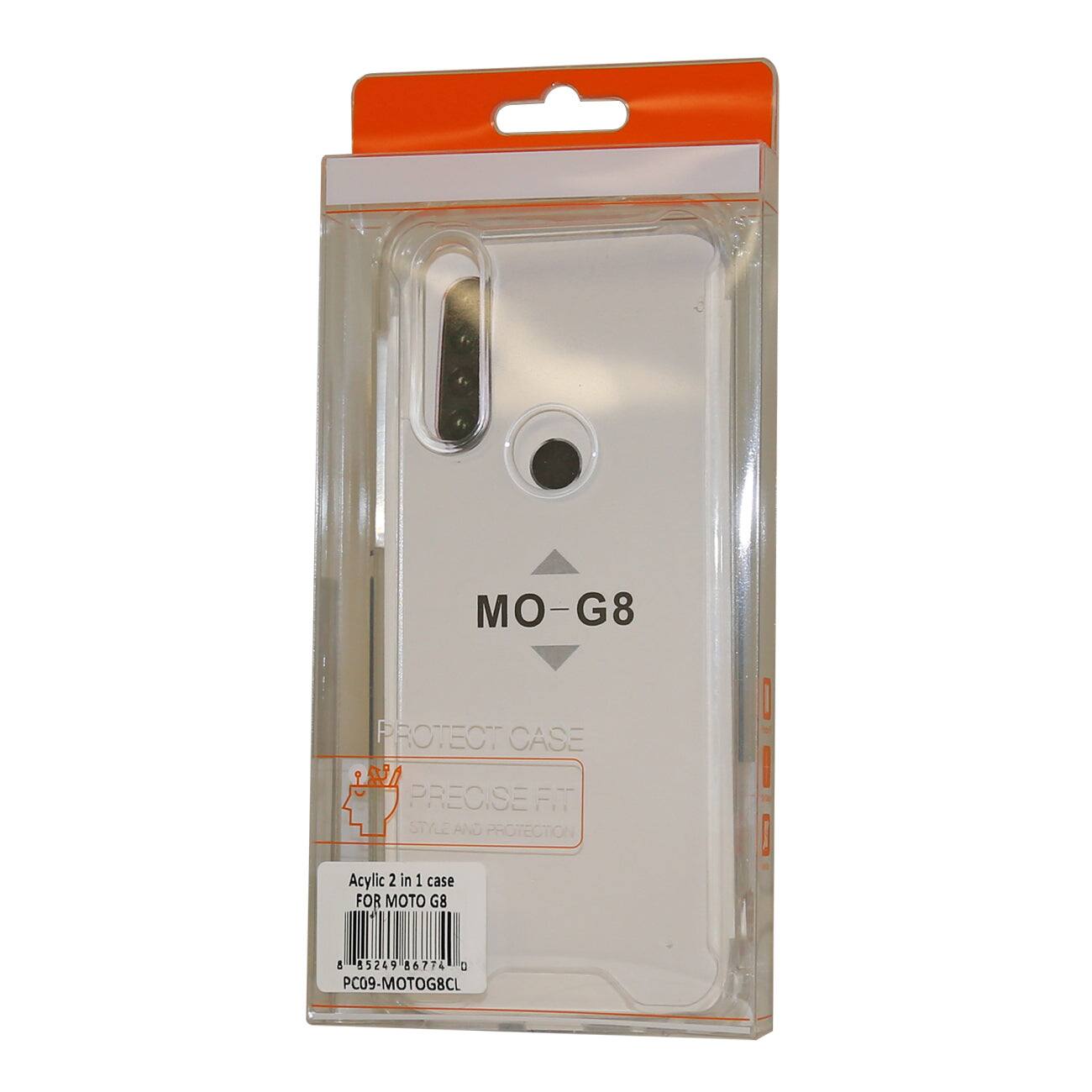 Reiko Motorola G8 High Quality Tpu Bumper And Clarity Pc Case In Clear ...