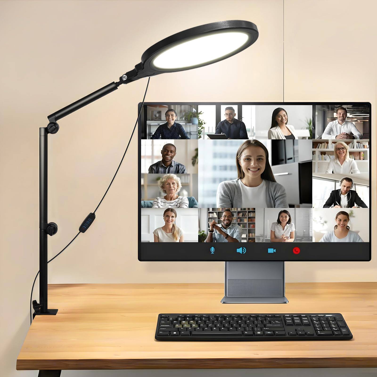 Comfort Essence Desk Ring Light Led For With Clamp 360 rotate ...