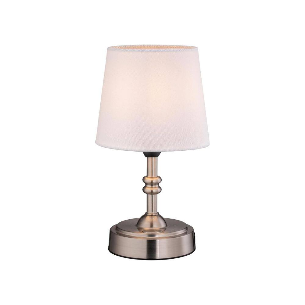 Timberline Haven Cordless LED Tabletop Lamp with Dimmer Chrome ...