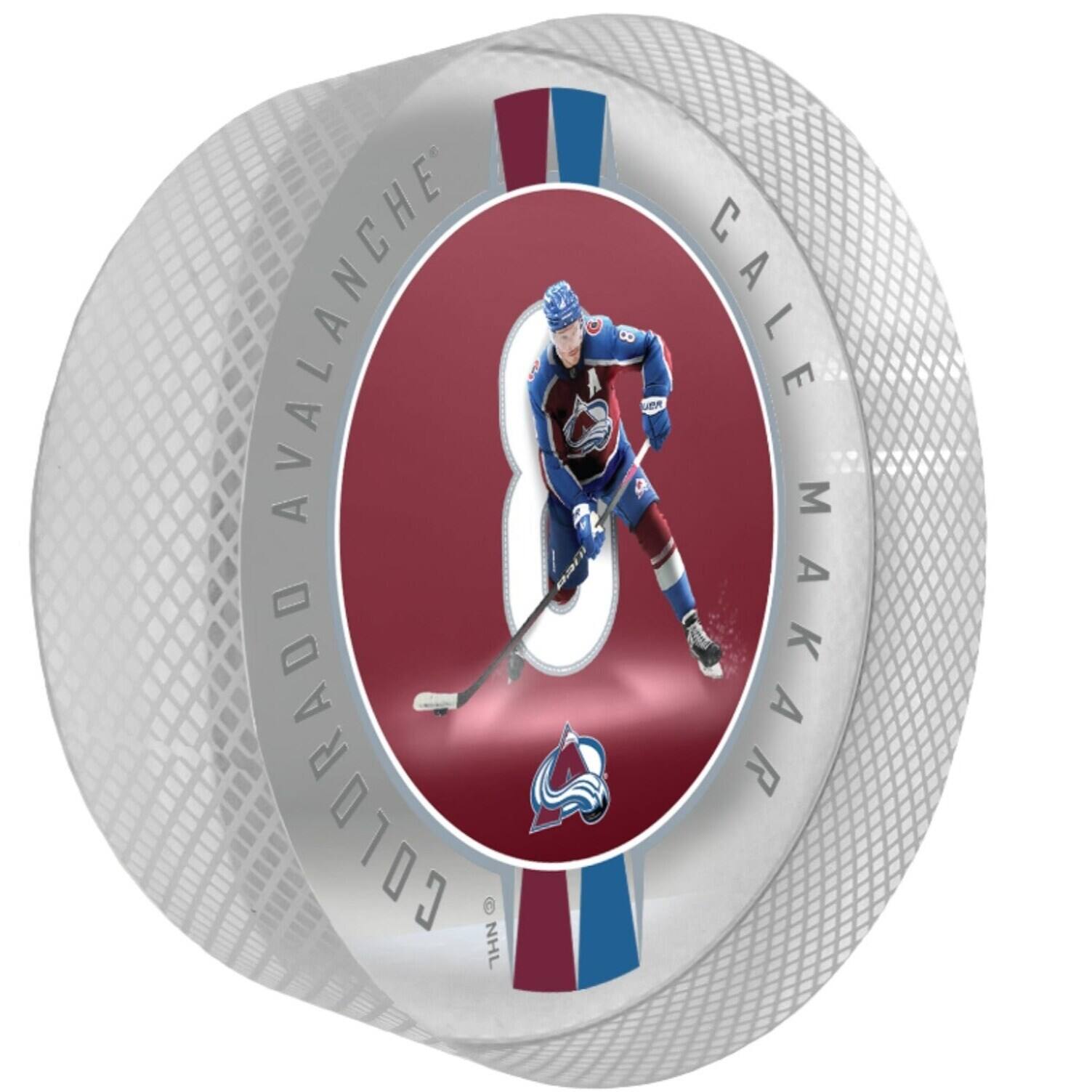 Mustang Drinkware Cale Makar Colorado Avalanche Crystal Ribbon Puck ...