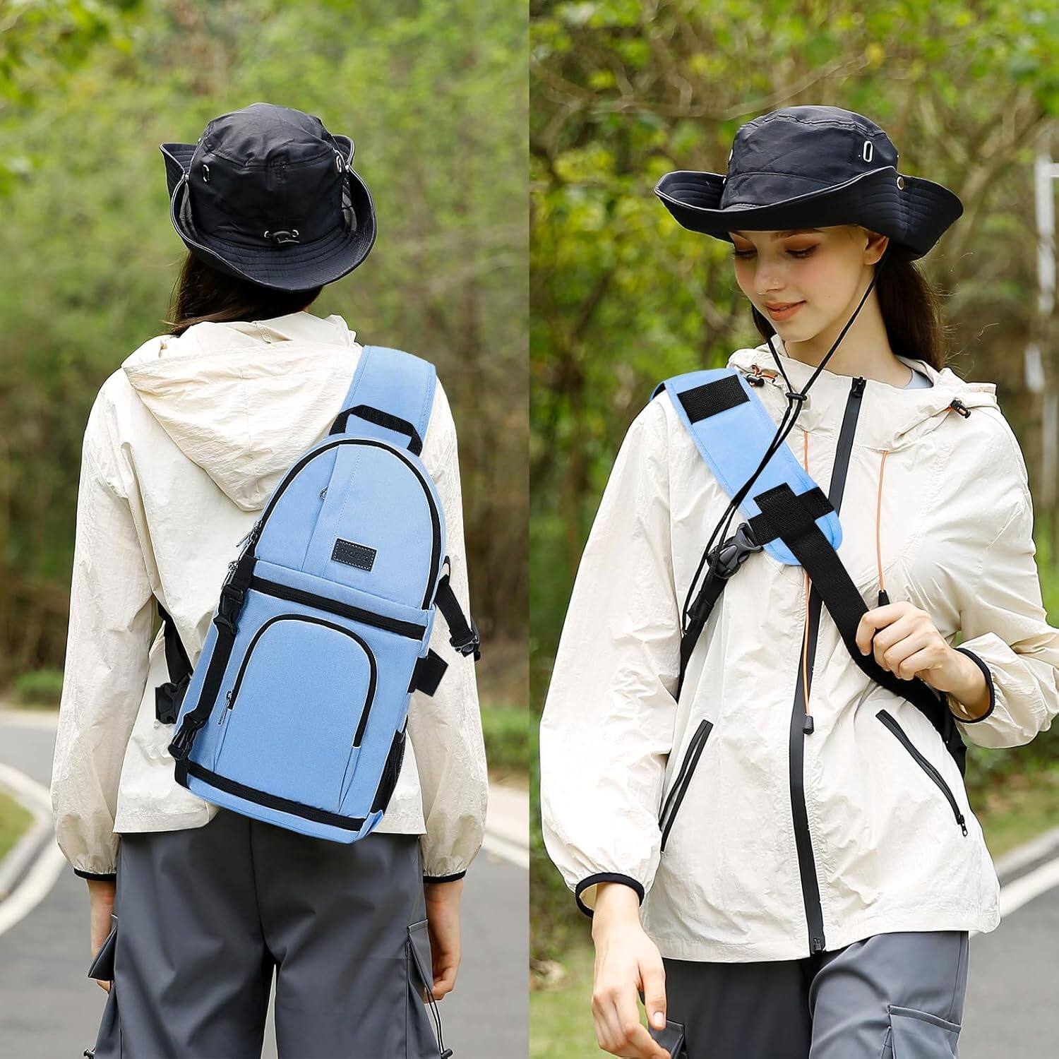 mosiso Camera Sling Bag Shockproof Photography Camera Backpack with ...