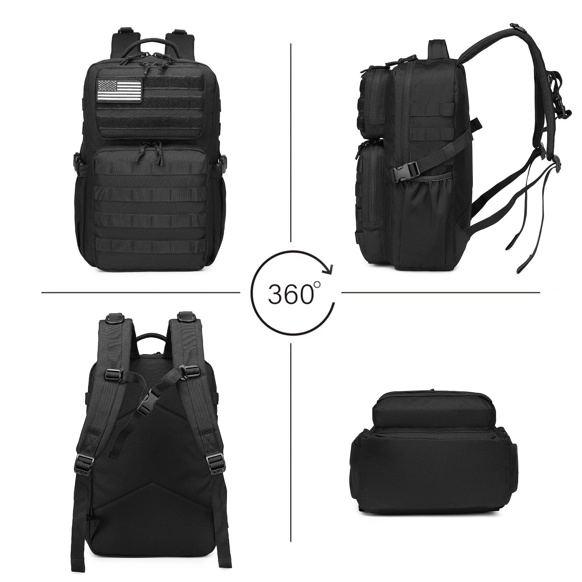 NICHOLAS KLEIN Backpack For Men Waterproof Daypack 3 Day Assault Pack ...