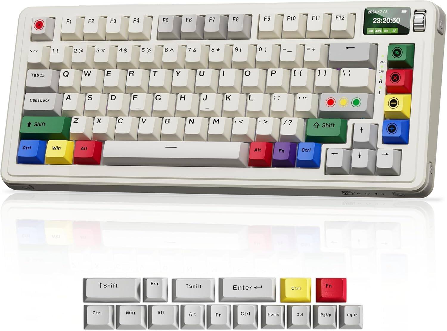 Empire DigiLabs Creamy Wireless Mechanical Gasket Mounted With Screen ...