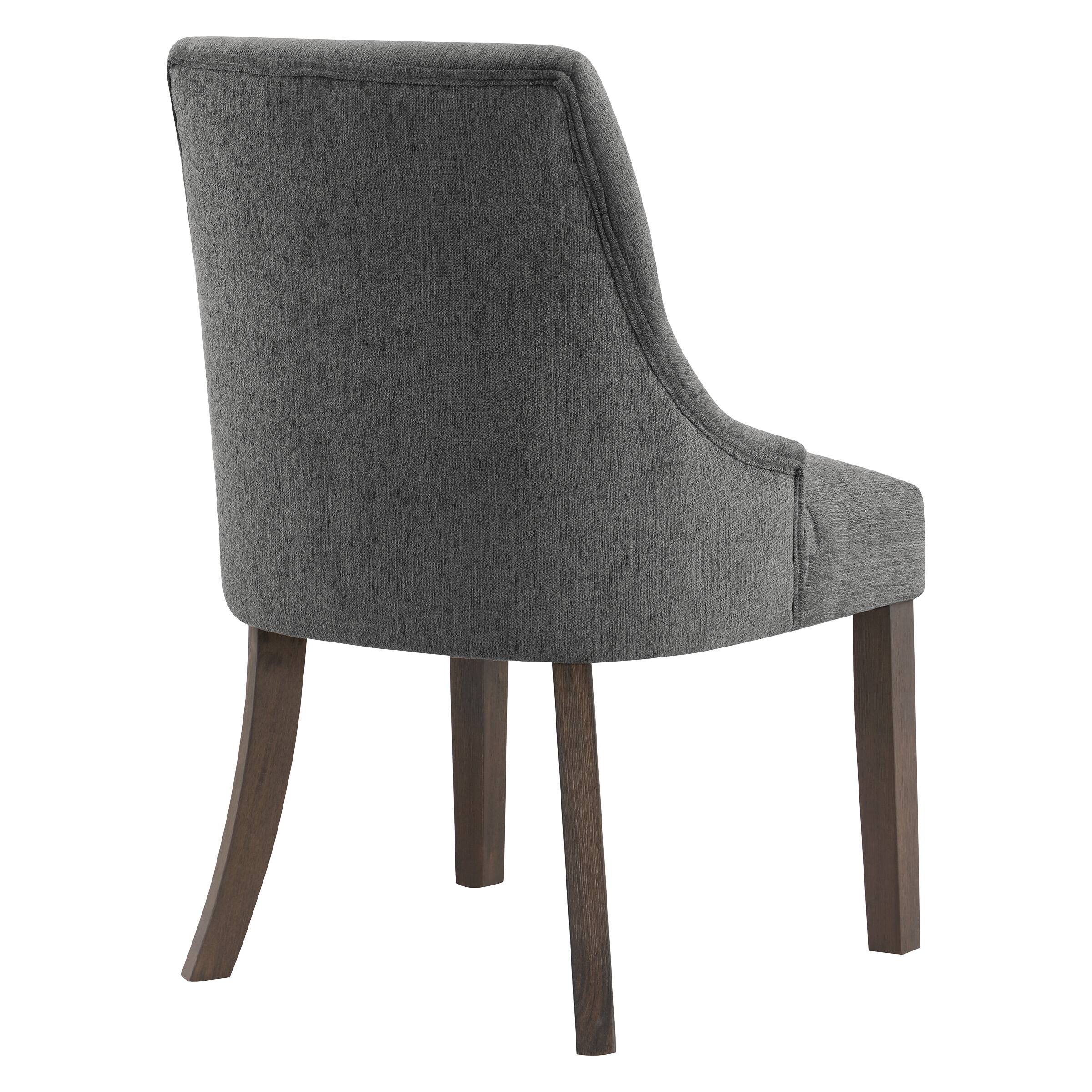 Best Buy: OSP Home Furnishings Leona Dining Chair 2-PK Charcoal LNA-BY7