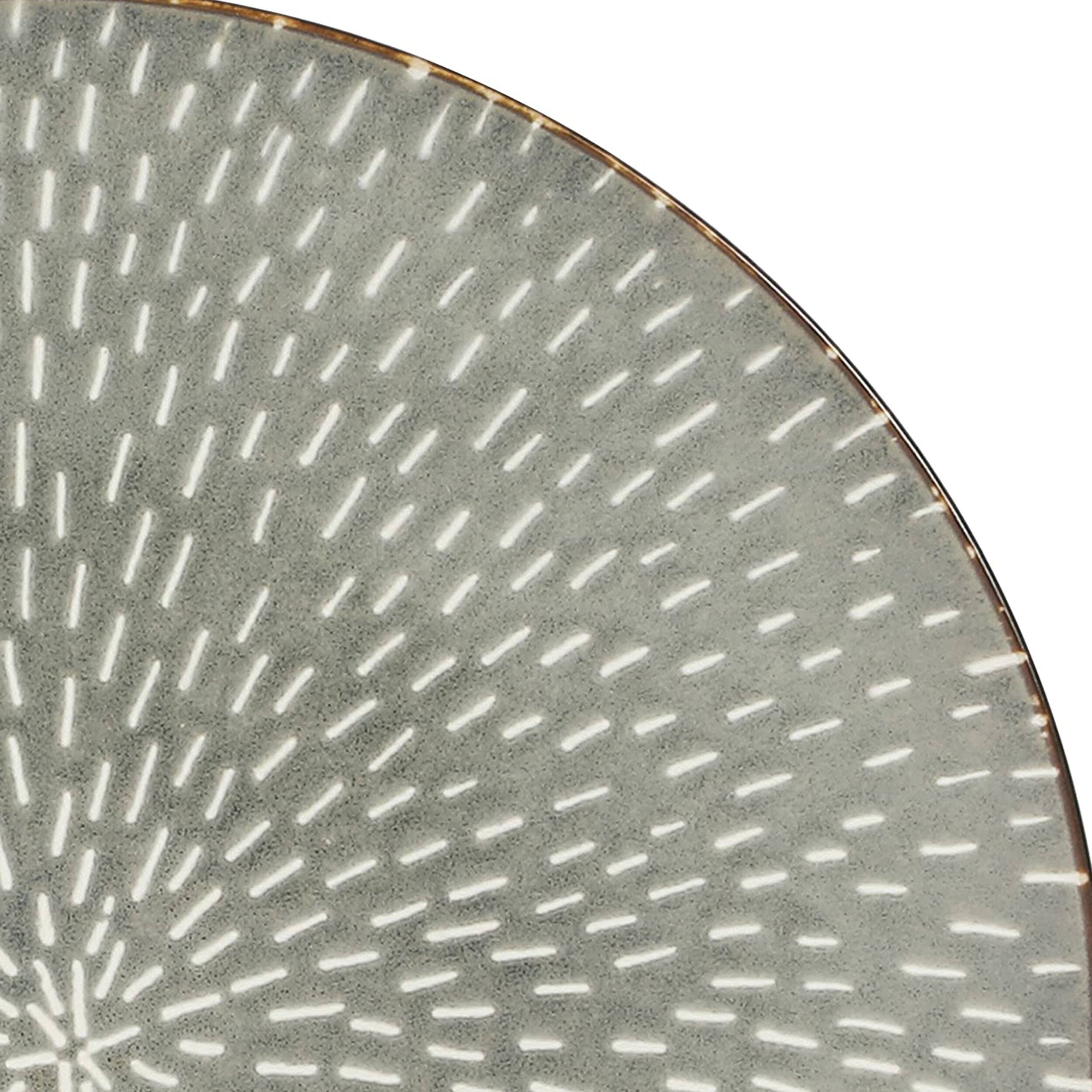 Gibson Elite Matisse 16 Piece Stoneware Dinnerware Set in Grey with ...