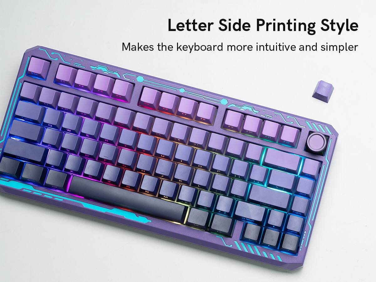Womier Gradient Double Shot PBT Keycaps,Shine Through Custom Keycap ...
