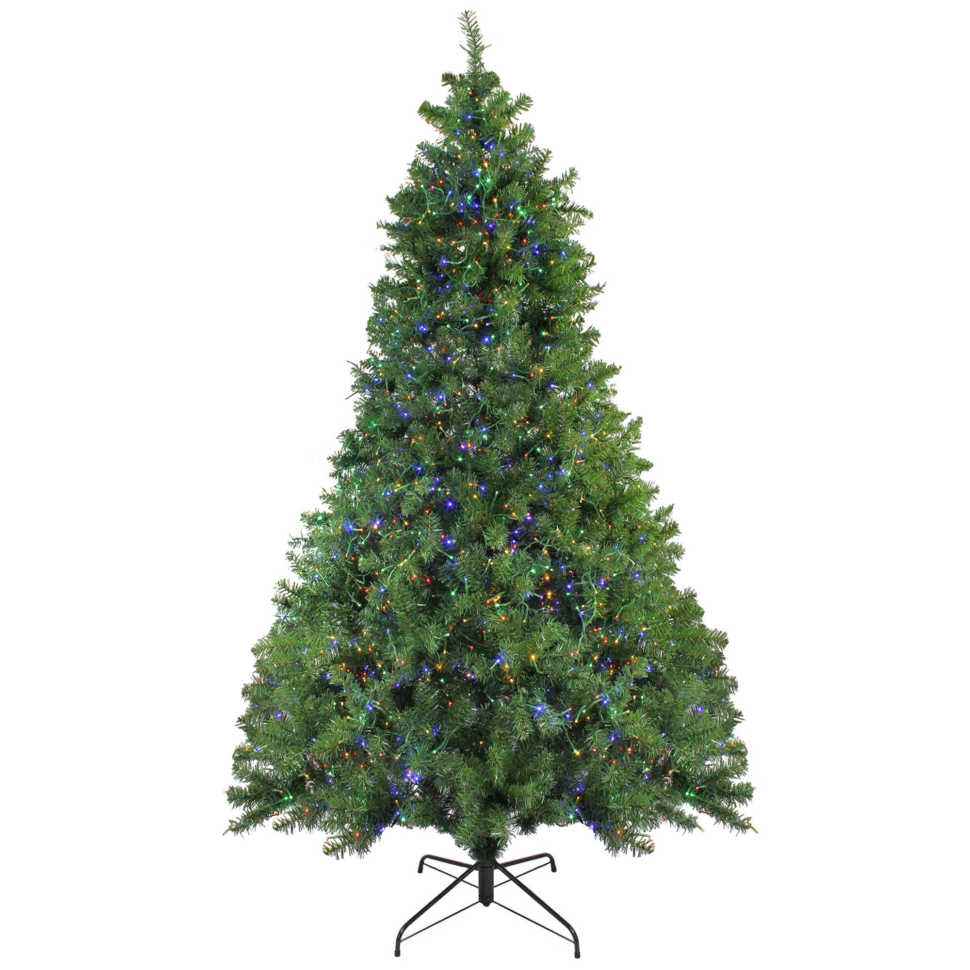 Northlight 7.5' Pre Lit Full Pike River Fir Artificial Christmas Tree ...