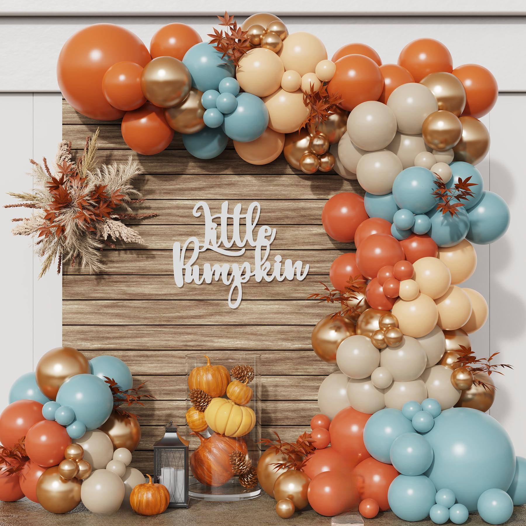 Stylel Star Fall Sunflower Balloon Arch 152pcs Brown Mustard Yellow ...