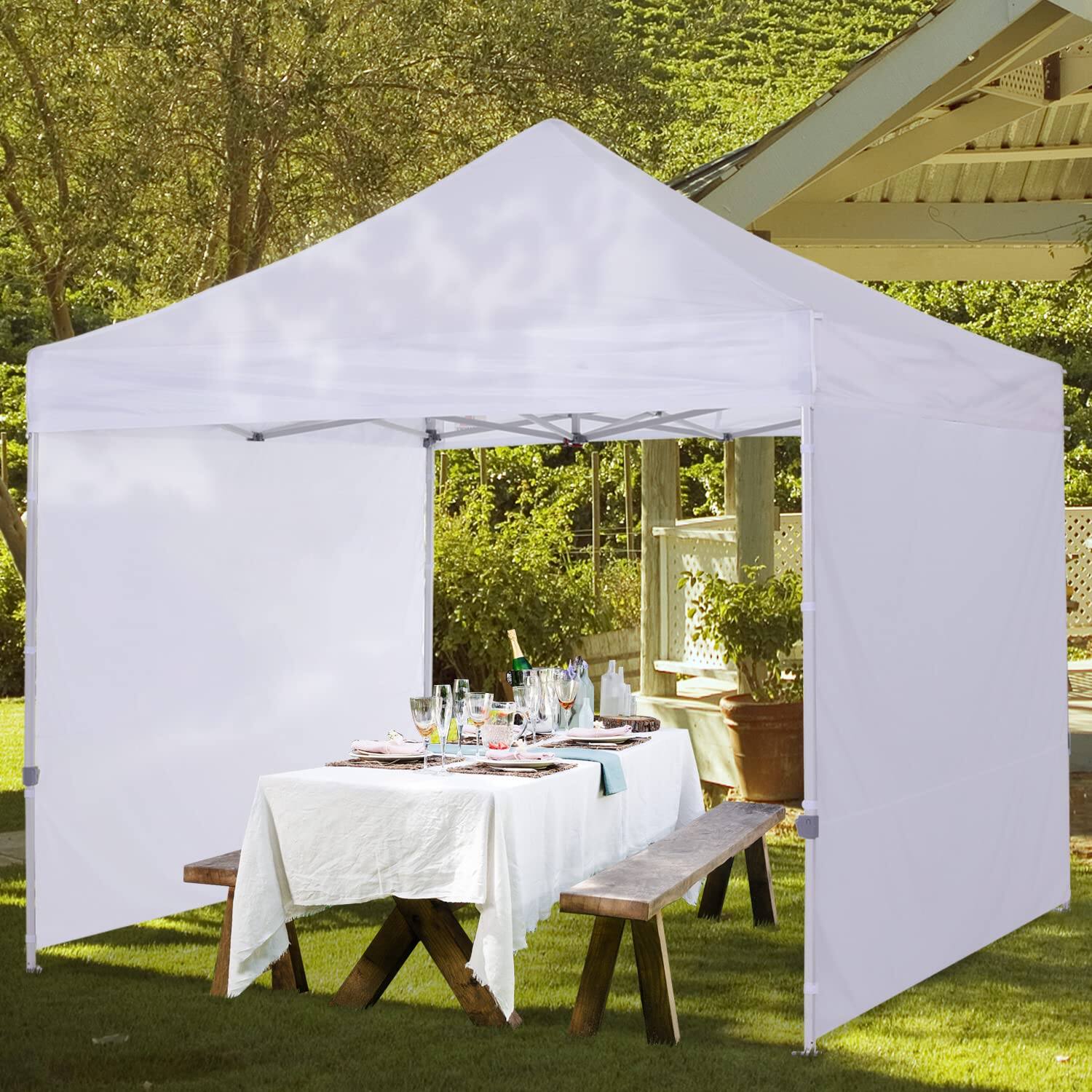 Paradigms Interiors Instant Sunwall Sidewall For Pop Up Tent Only White ...