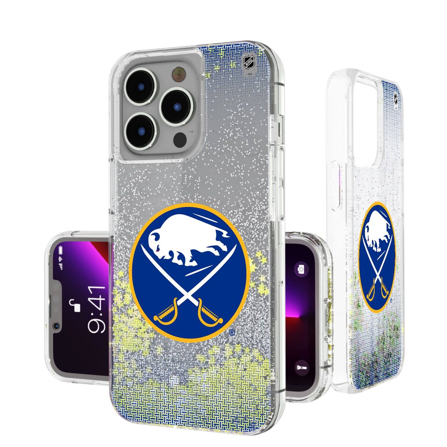Keyscaper NHL Buffalo Sabres Linen Logo iPhone Glitter Case 14 Plus ...