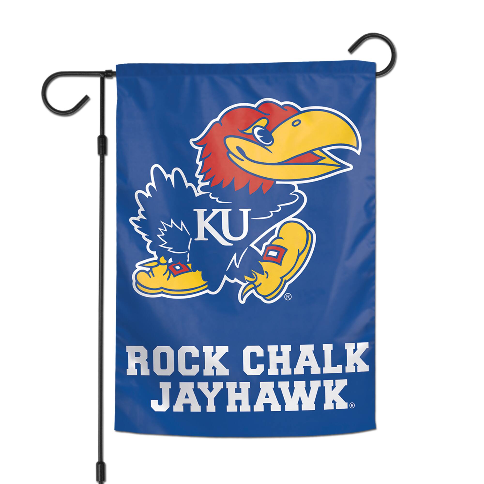 WinCraft Kansas Jayhawks 12" x 18" Double Sided Garden Flag Multicolor ...