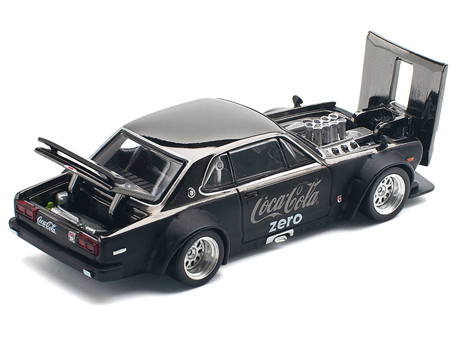 Pop Race Skyline GT R V8 Drift Hakosuka RHD (Right Hand Drive) Coca Cola Zero 1/64 Diecast Model ...
