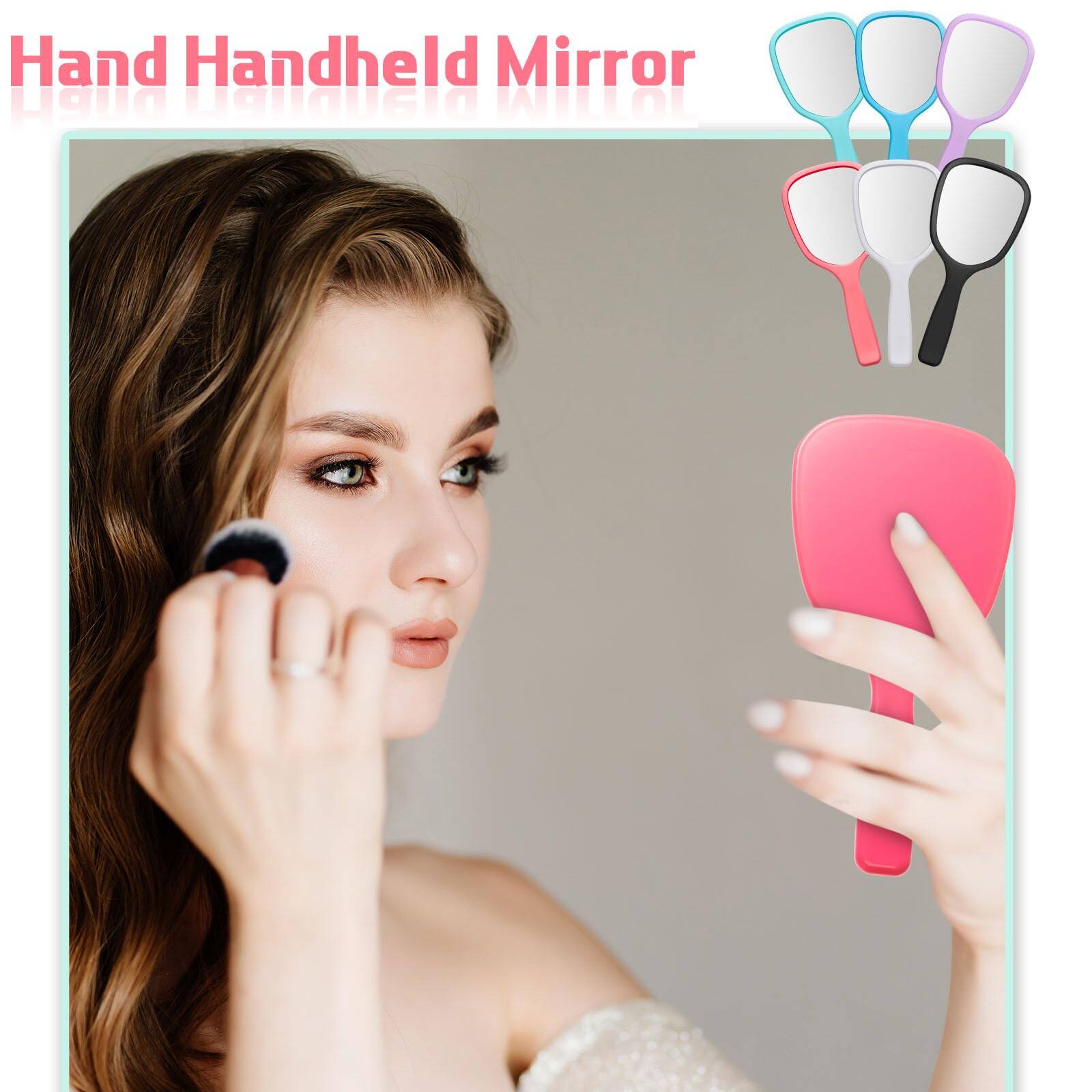 COTTAGE Handheld Mirror Bulk Small Hand Mirrors With Handle Plastic Portable Daily Makeup Tools ...