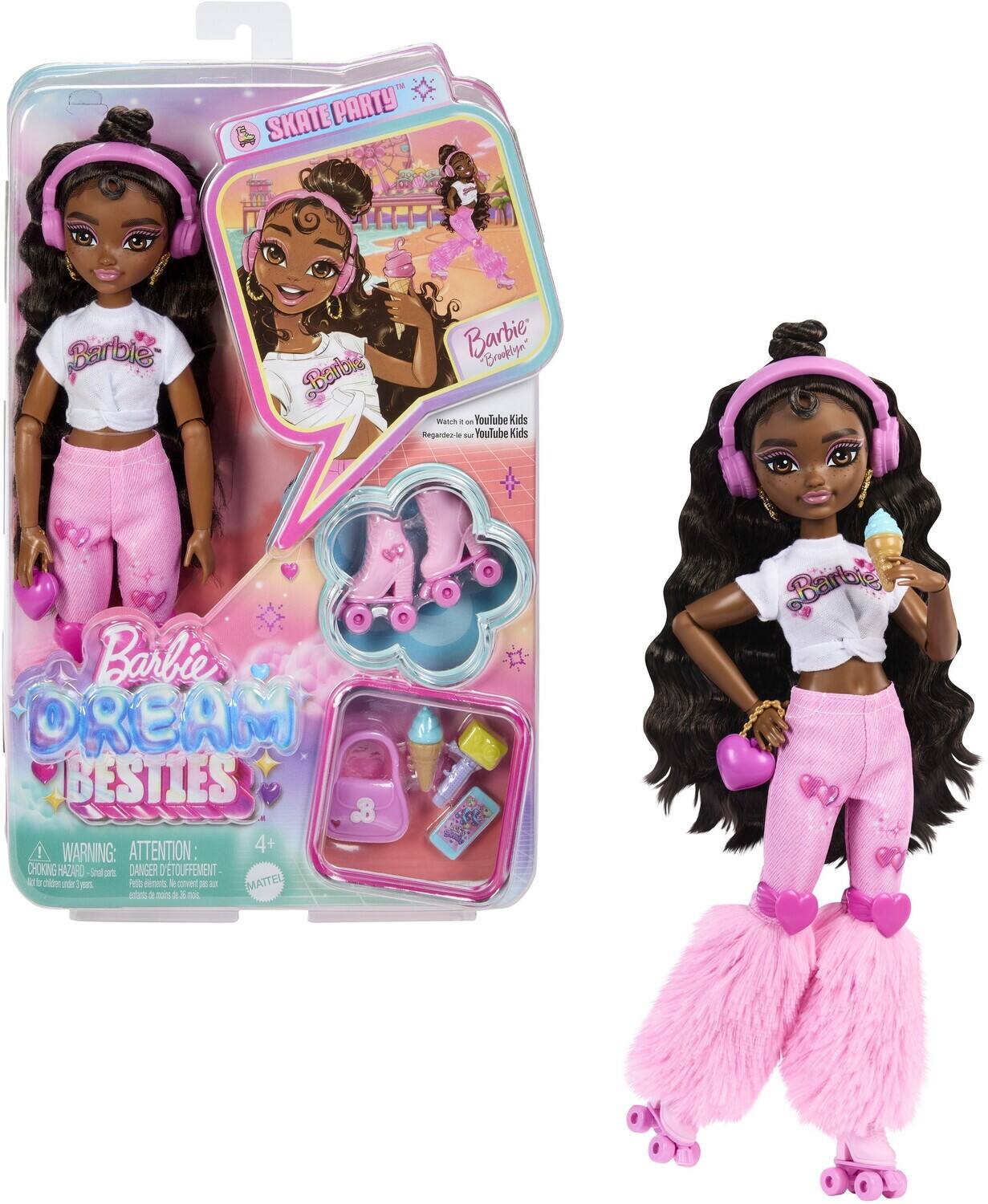 Mattel Barbie Dream Besties: Roller Skate Brooklyn Collectibles ...