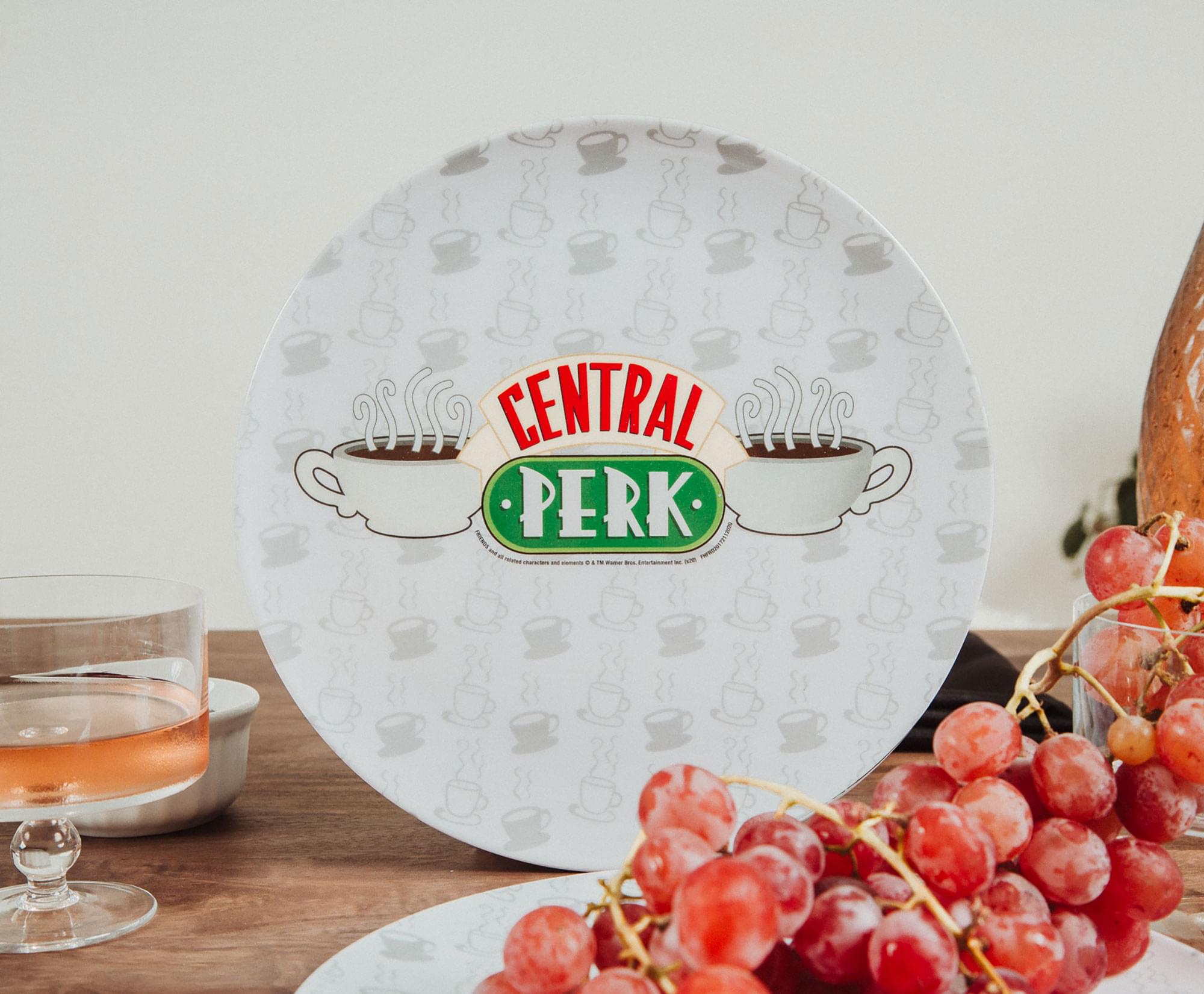 Silver Buffalo Friends Central Perk Logo 10 Inch Melamine Dinner Plates ...