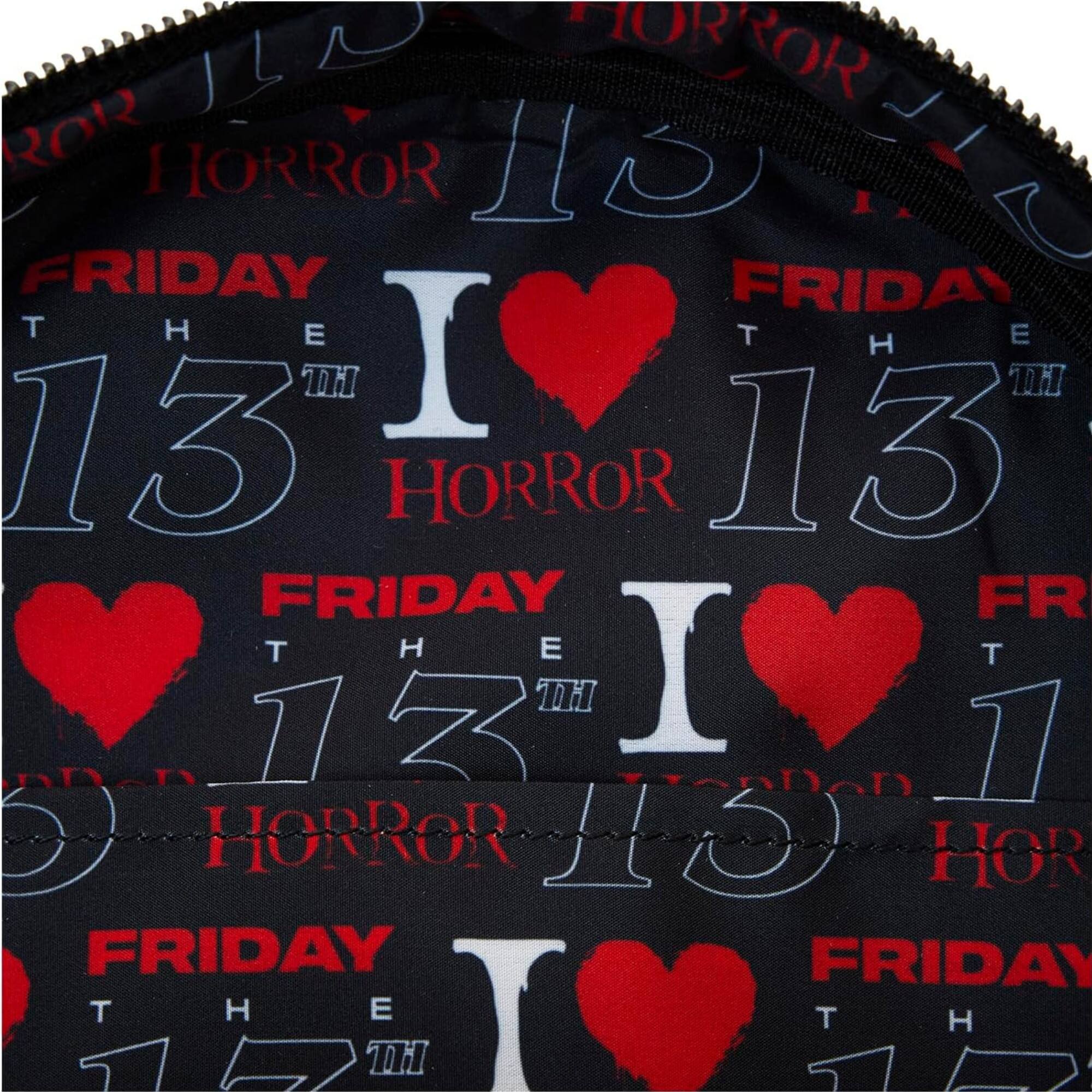 LoungeFly Warner Brothers Friday The 13th I Heart Horror Mini Backpack ...