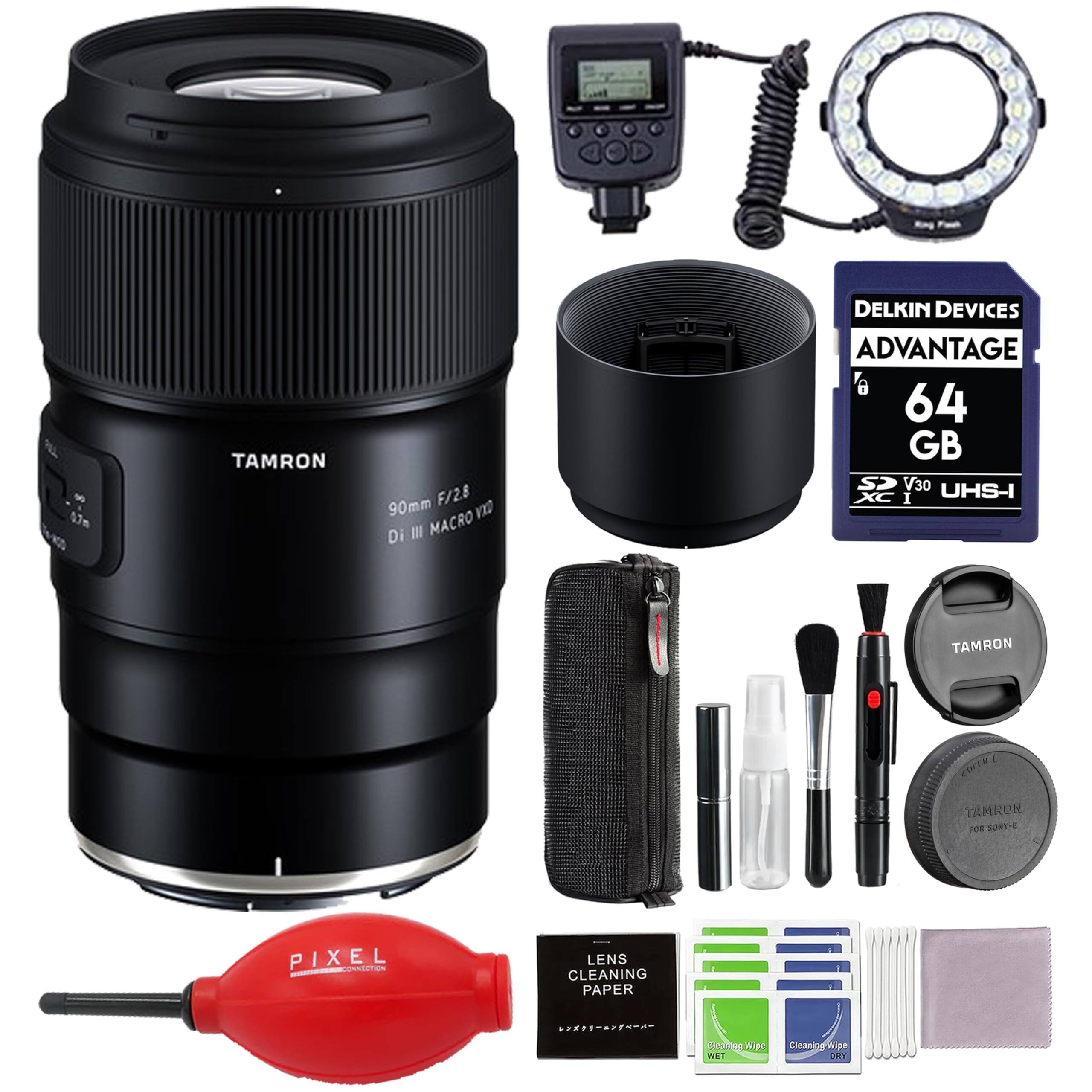 Tamron 90mm f/2.8 Di III VXD Macro Lens for Sony E mount with Pixel ...