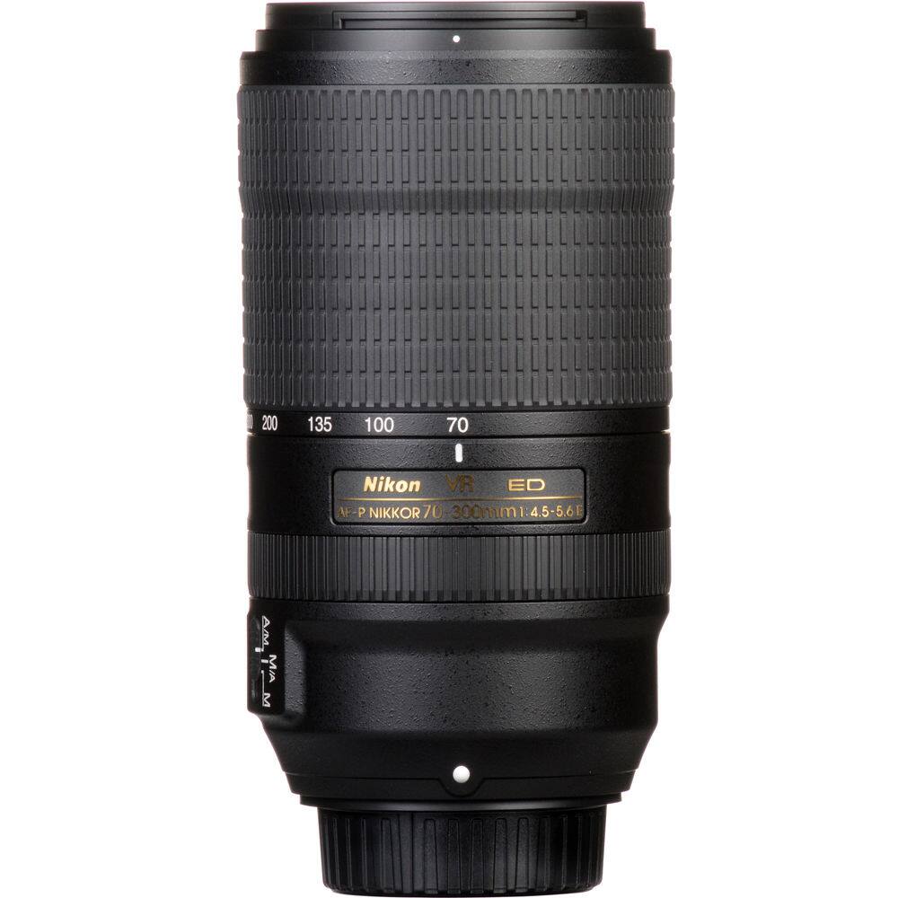 Nikon AF P NIKKOR 70 300mm f/4.5 5.6E ED VR Telephoto Zoom Lens for F ...
