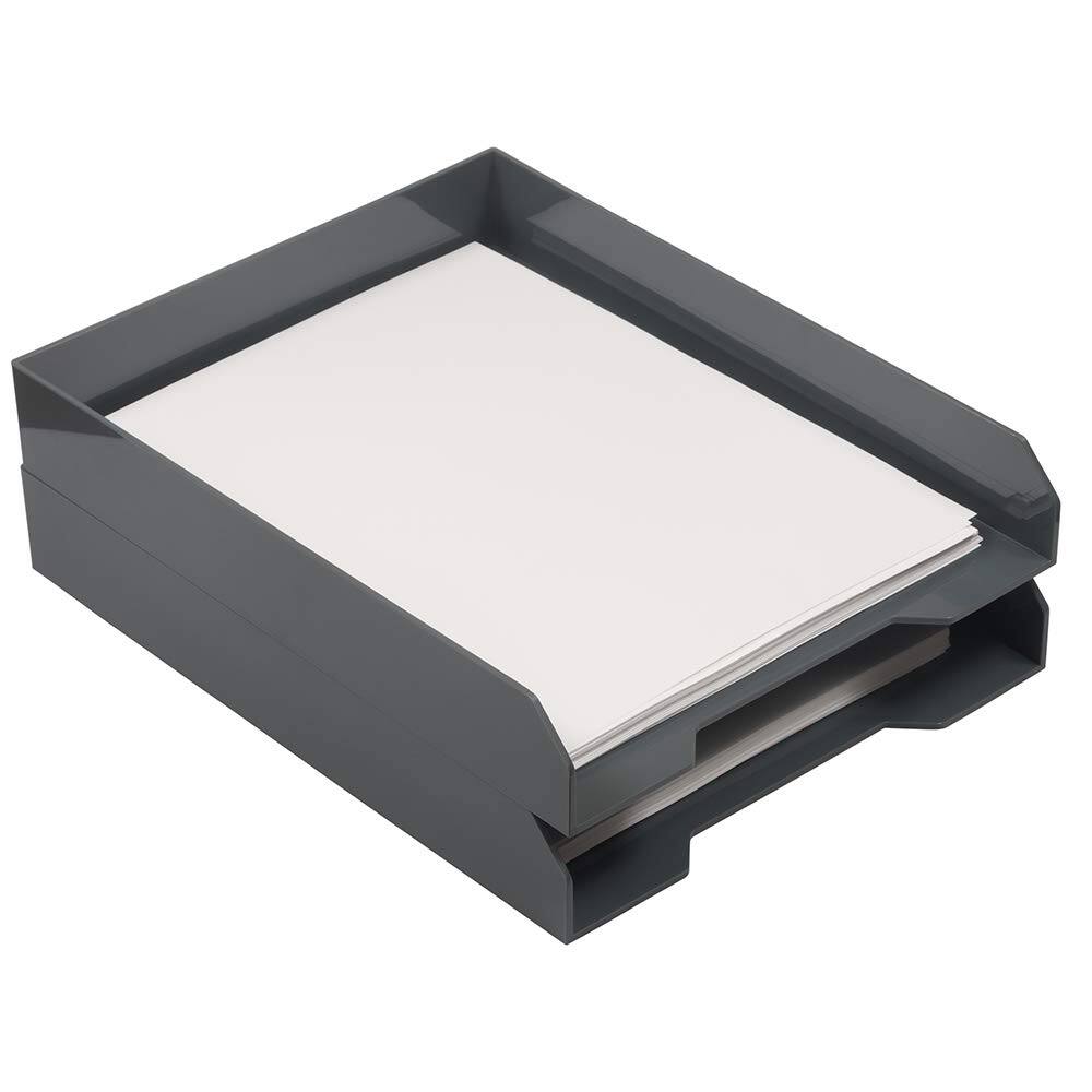 Dapper Styles Stackable Trays Desktop Document Letter File Organizer ...