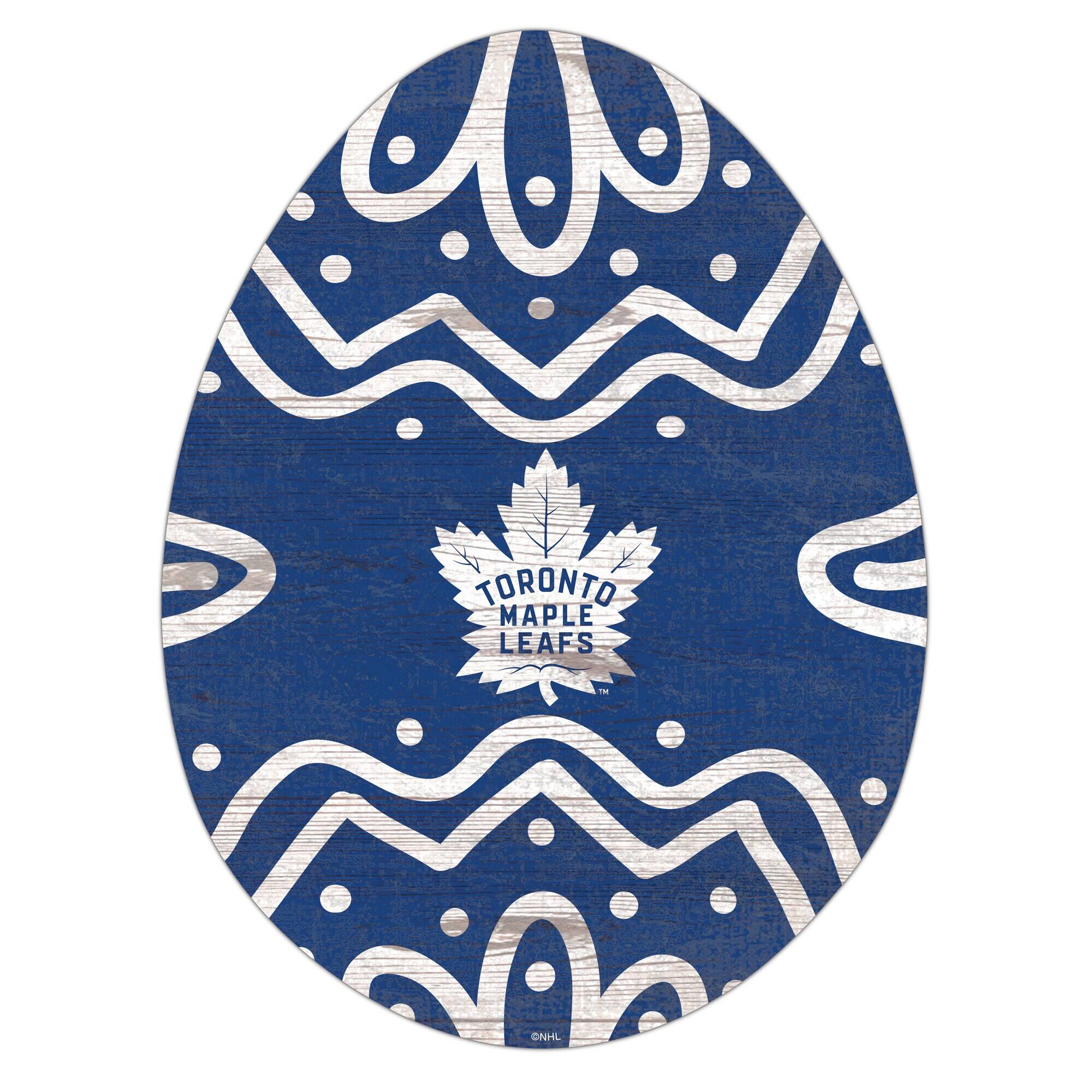 Fan Creations Toronto Maple Leafs 12" Easter Egg Cutout Sign Multicolor ...