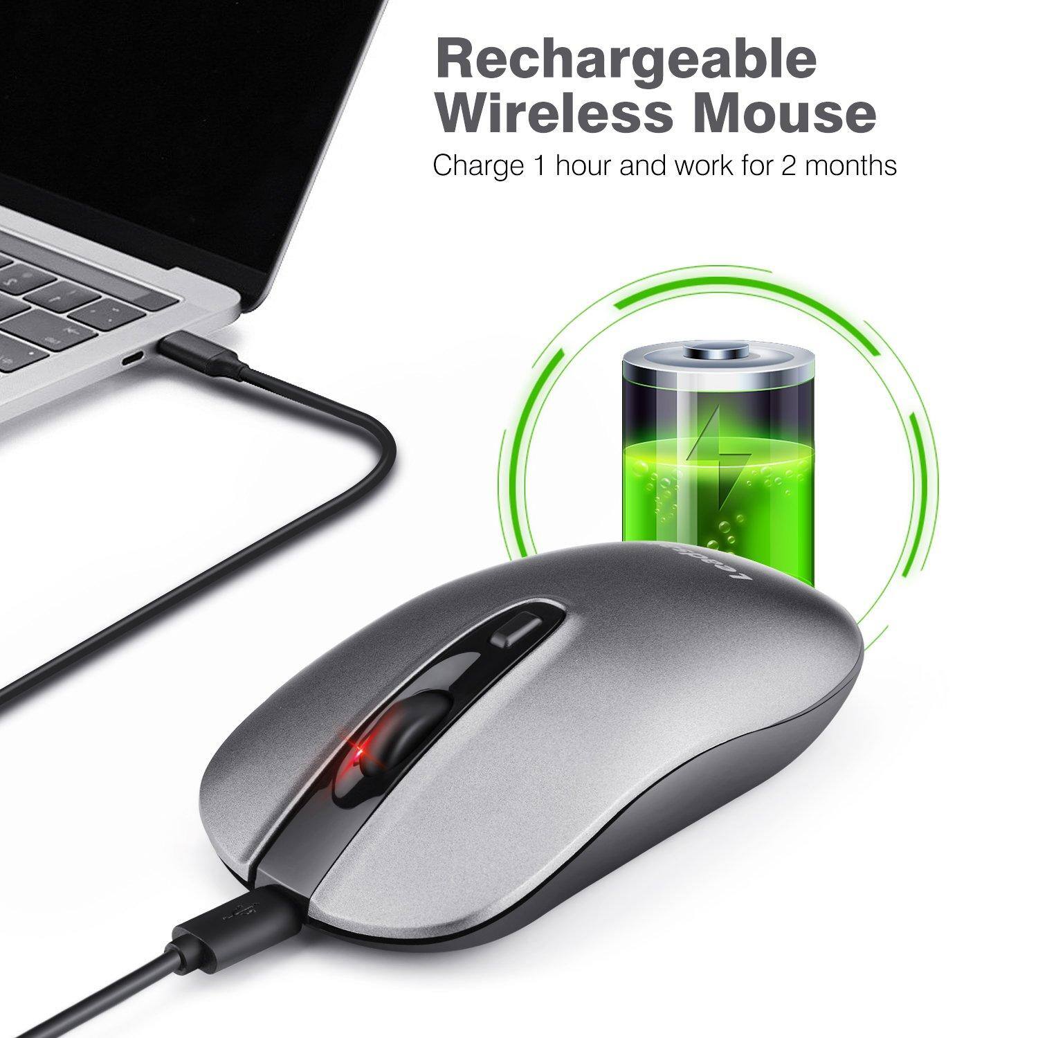 Comfort Essence Rechargeable Wireless Computer Mouse Portable Slim ...