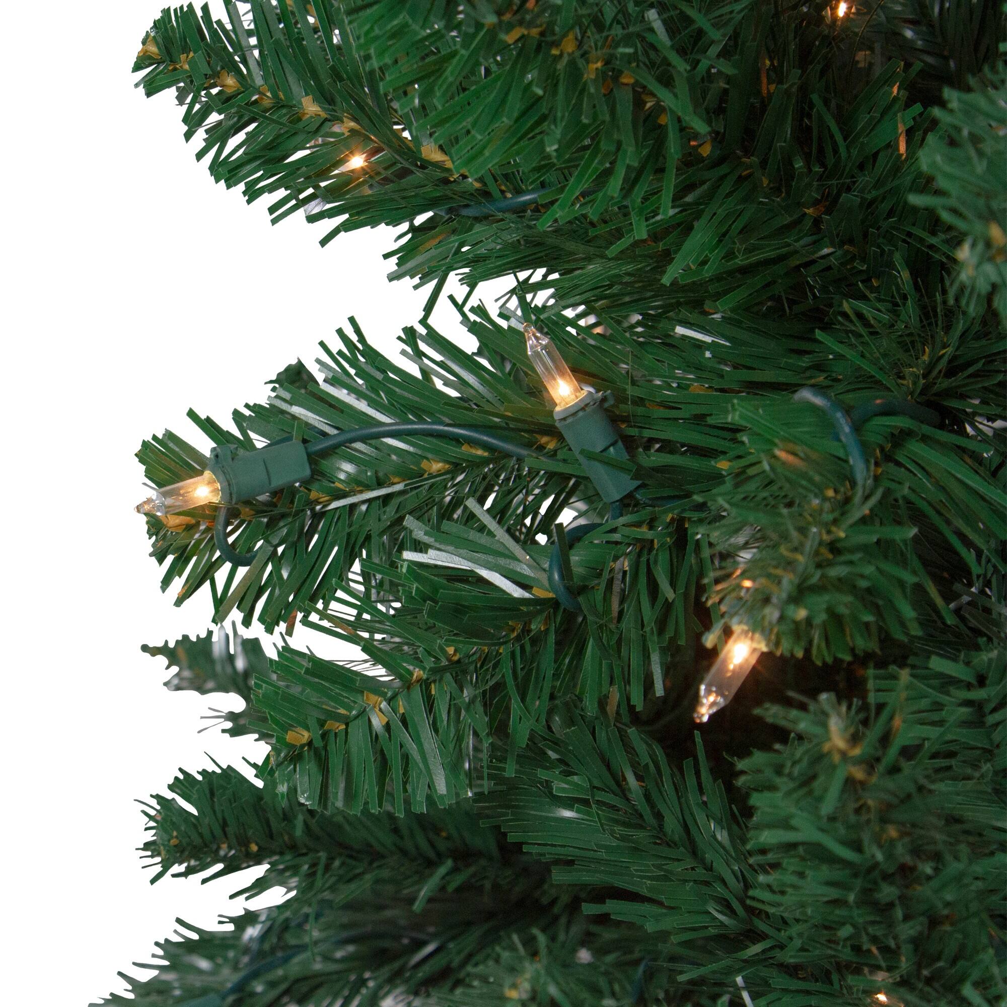 Northlight 7.5ft Pre Lit Ravenna Pine Artificial Christmas Tree Warm ...