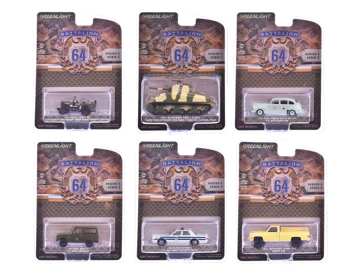 "Battalion 64" Series 5 Set of 6 pieces 1/64 Diecast Models by ...