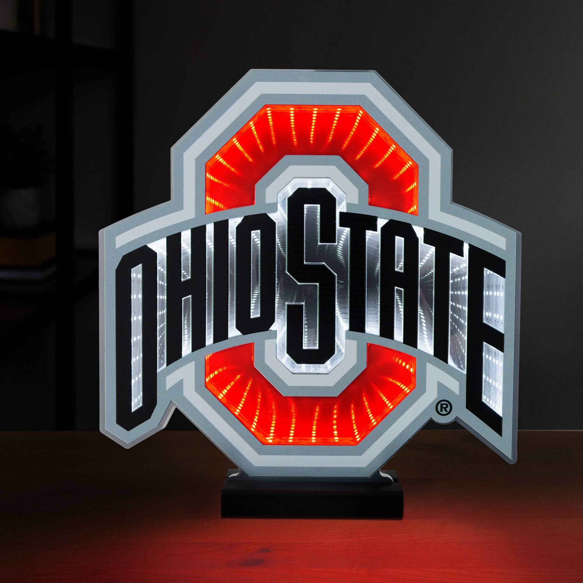 Sporticulture Ohio State Buckeyes LED Infinity Logo Light Multicolor ...