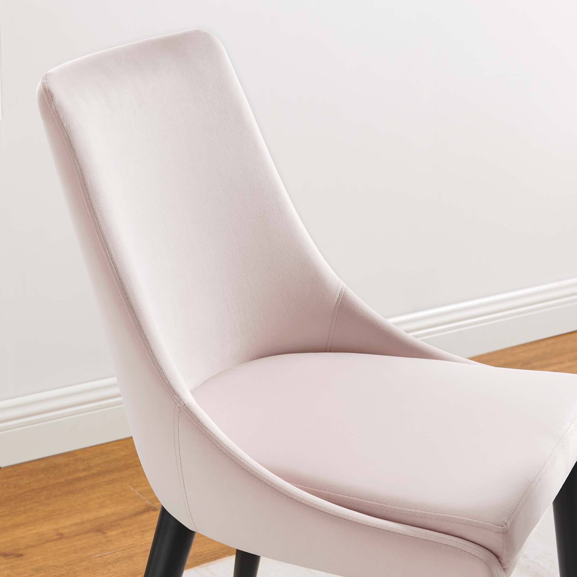 Viscount Accent Performance Velvet Dining Chairs Set of 2 by Modway ...