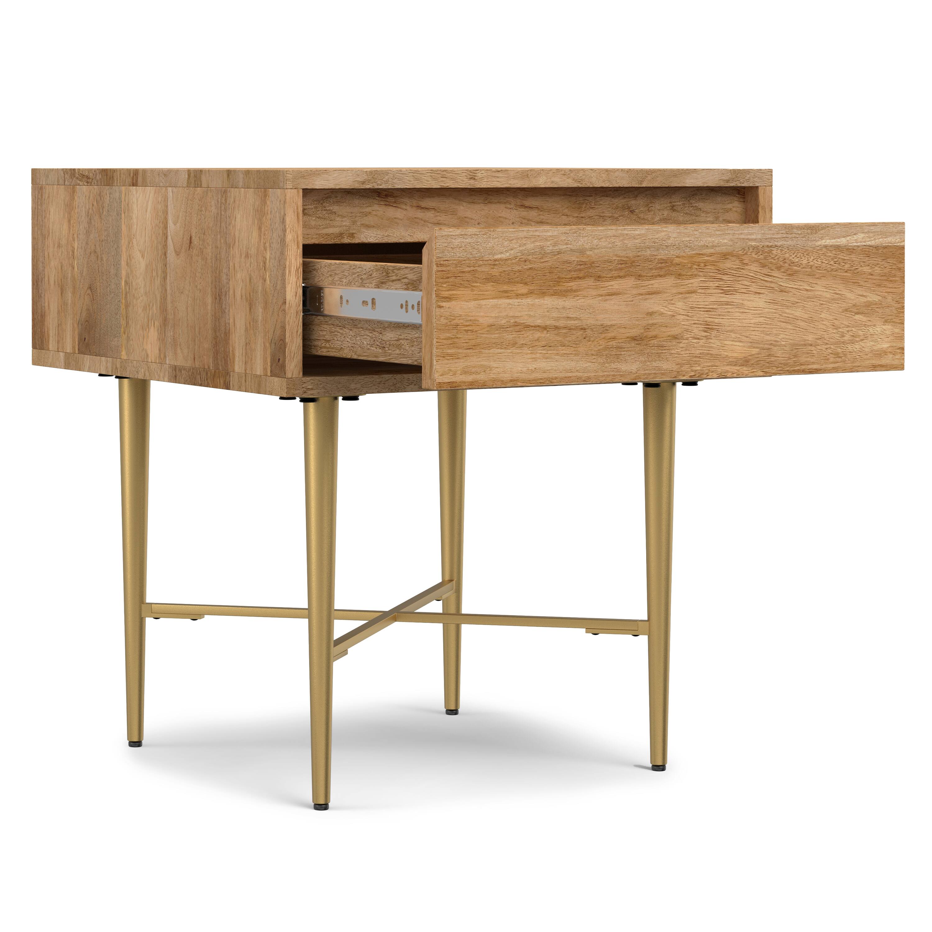 Simpli Home Fallon SOLID MANGO WOOD 20 inch Wide Square Contemporary ...