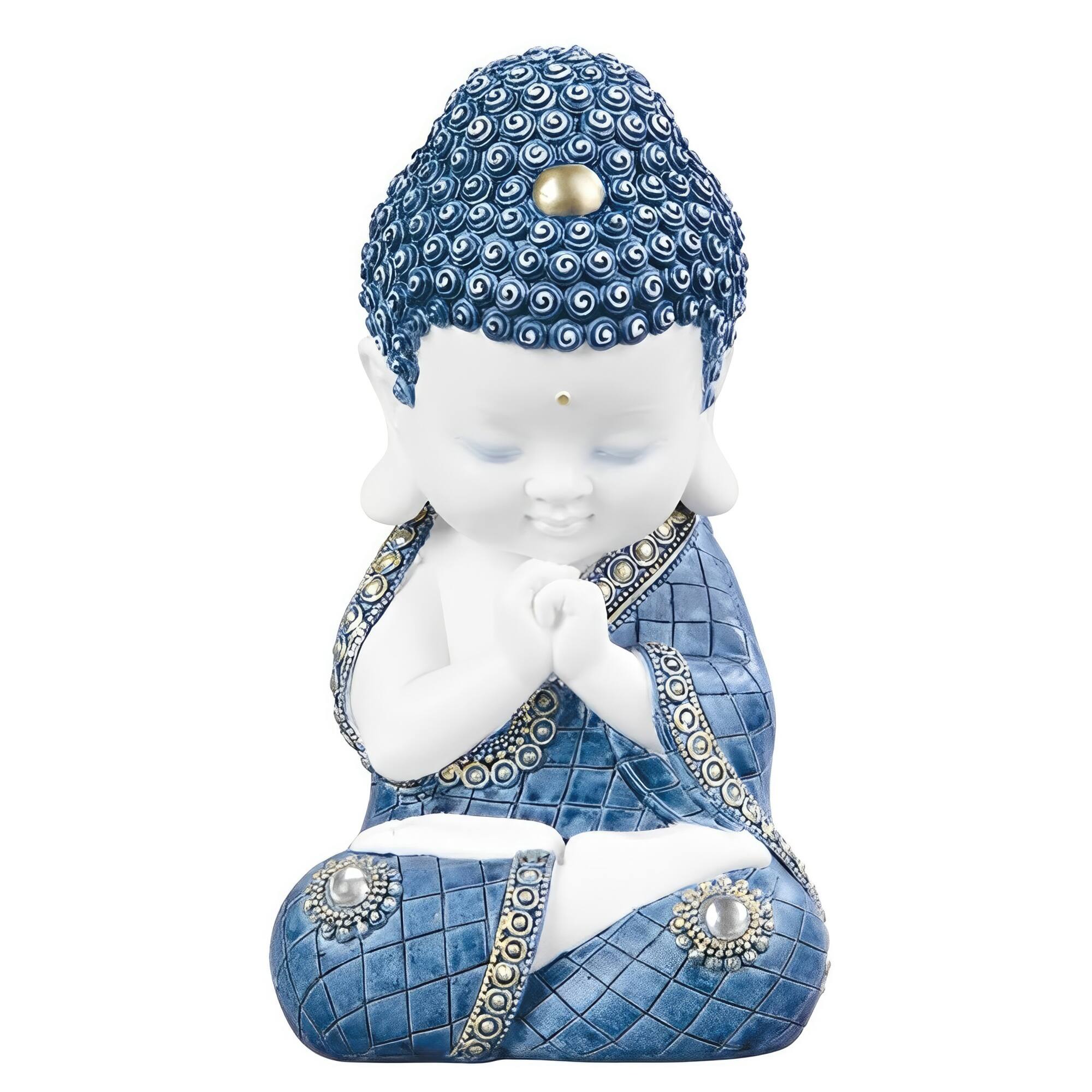 FC Design 7.75"H Buddha Praying and Meditating Figurine Statue Office ...