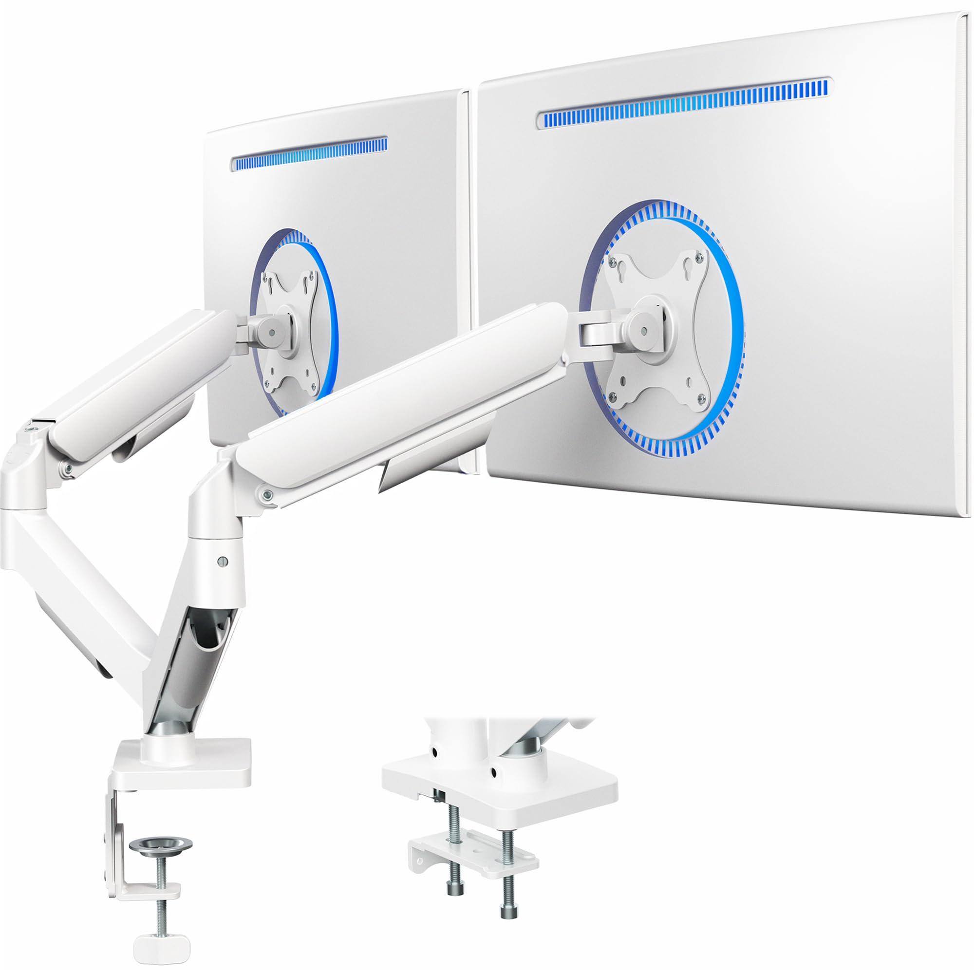 ThinkLink Electronic Dual Monitor 19. Per Screen Pneumatic Arm Desk ...