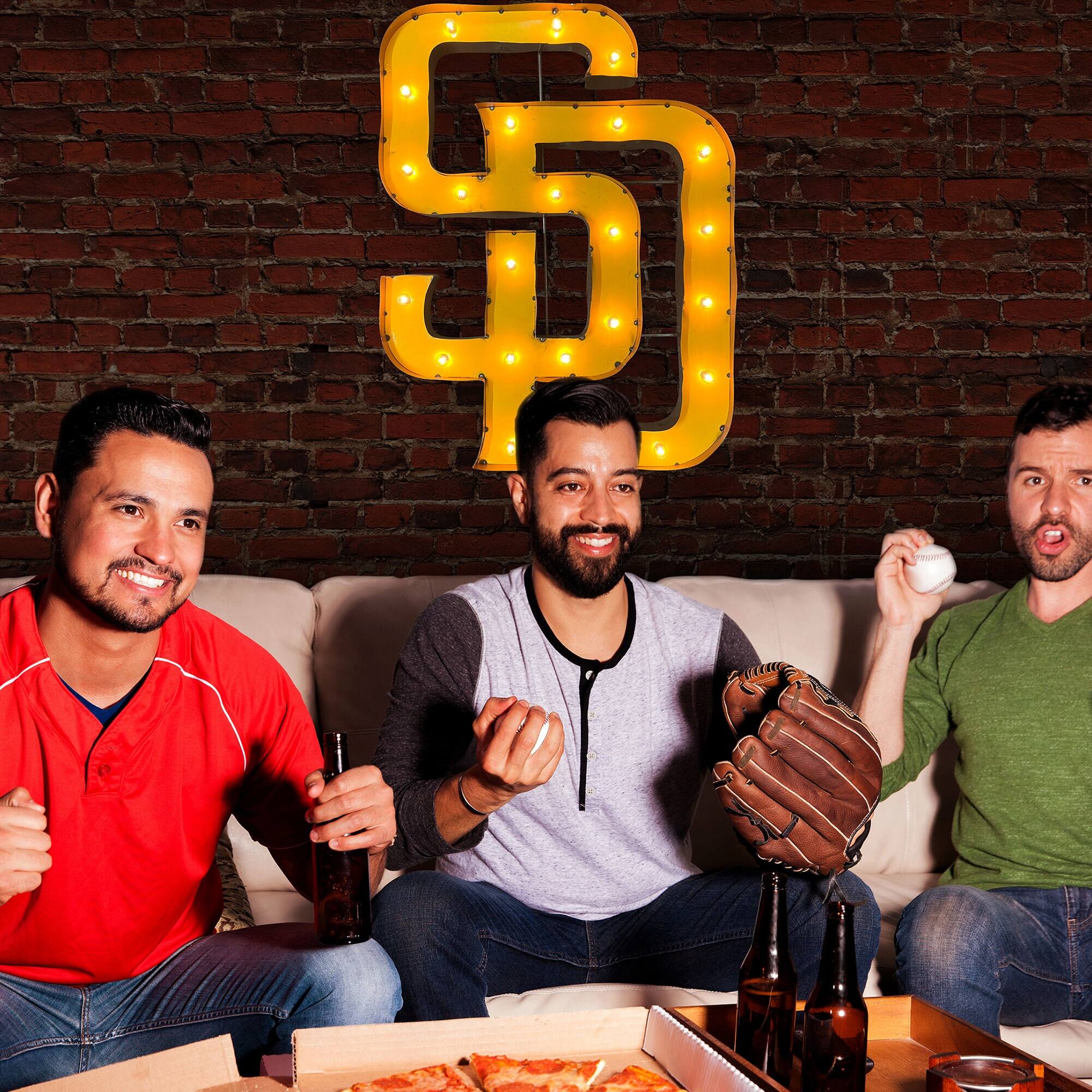 Imperial San Diego Padres 32" x 24" Lighted Logo Recycled Metal Sign ...