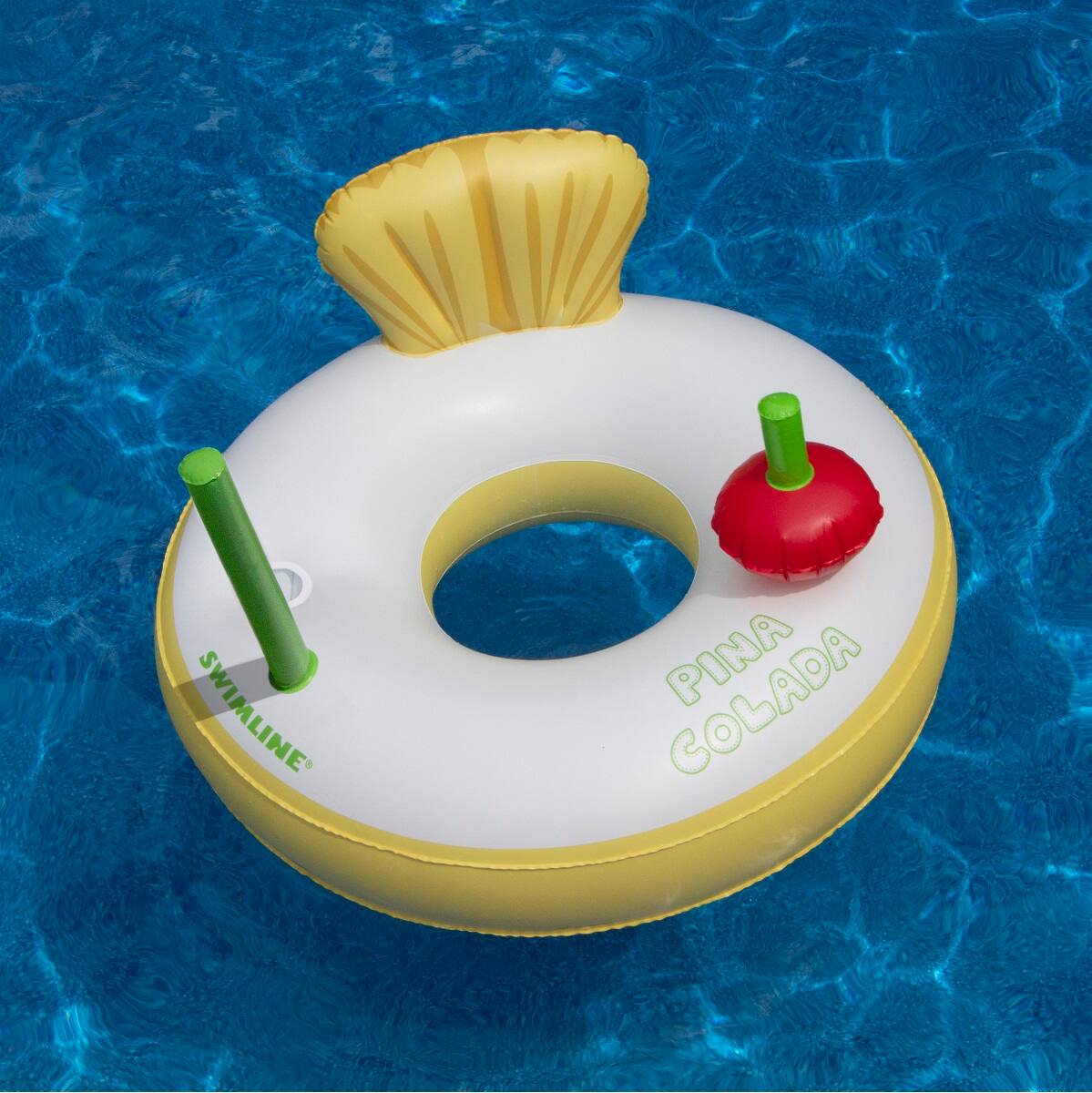Swim Central 41" Yellow and Piña Colada Inflatable Swimming Pool Inner ...