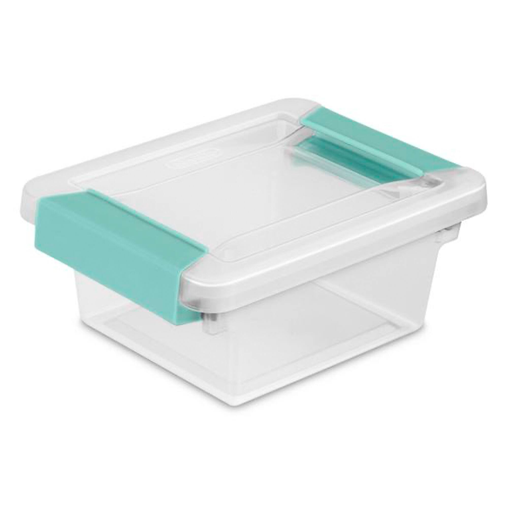 Sterilite Plastic Large Clip Bin Clear, 6 Pack & Mini Clip Storage Box ...